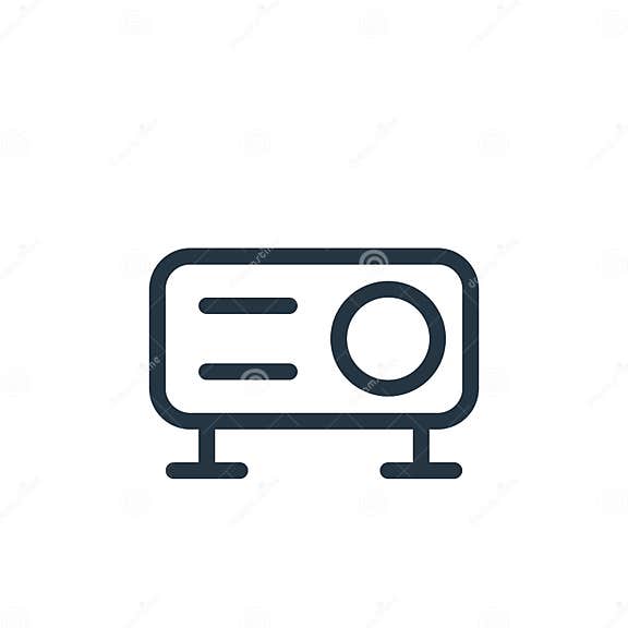 Projector Vector Icon. Projector Editable Stroke. Projector Linear ...