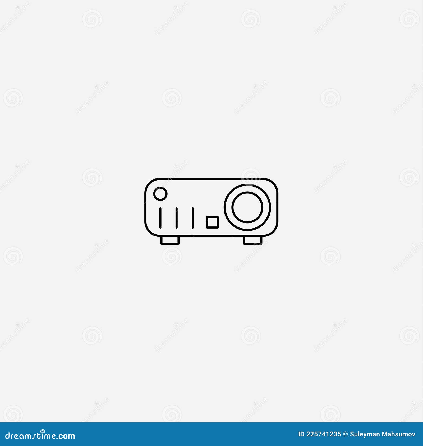 Projector Vector Icon Sign Symbol Stock Vector - Illustration of ...