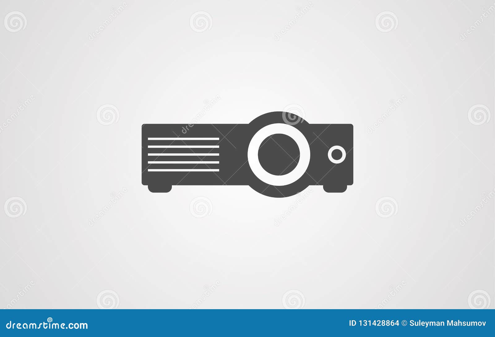 Projector Vector Icon Sign Symbol Stock Vector - Illustration of ...