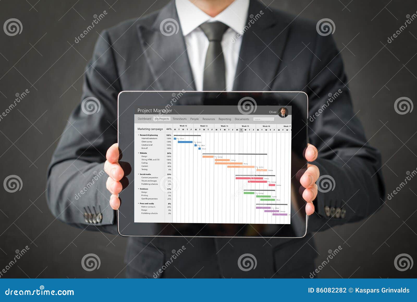 Projektleiter-Software stockfoto. Bild von intelligent - 86082282