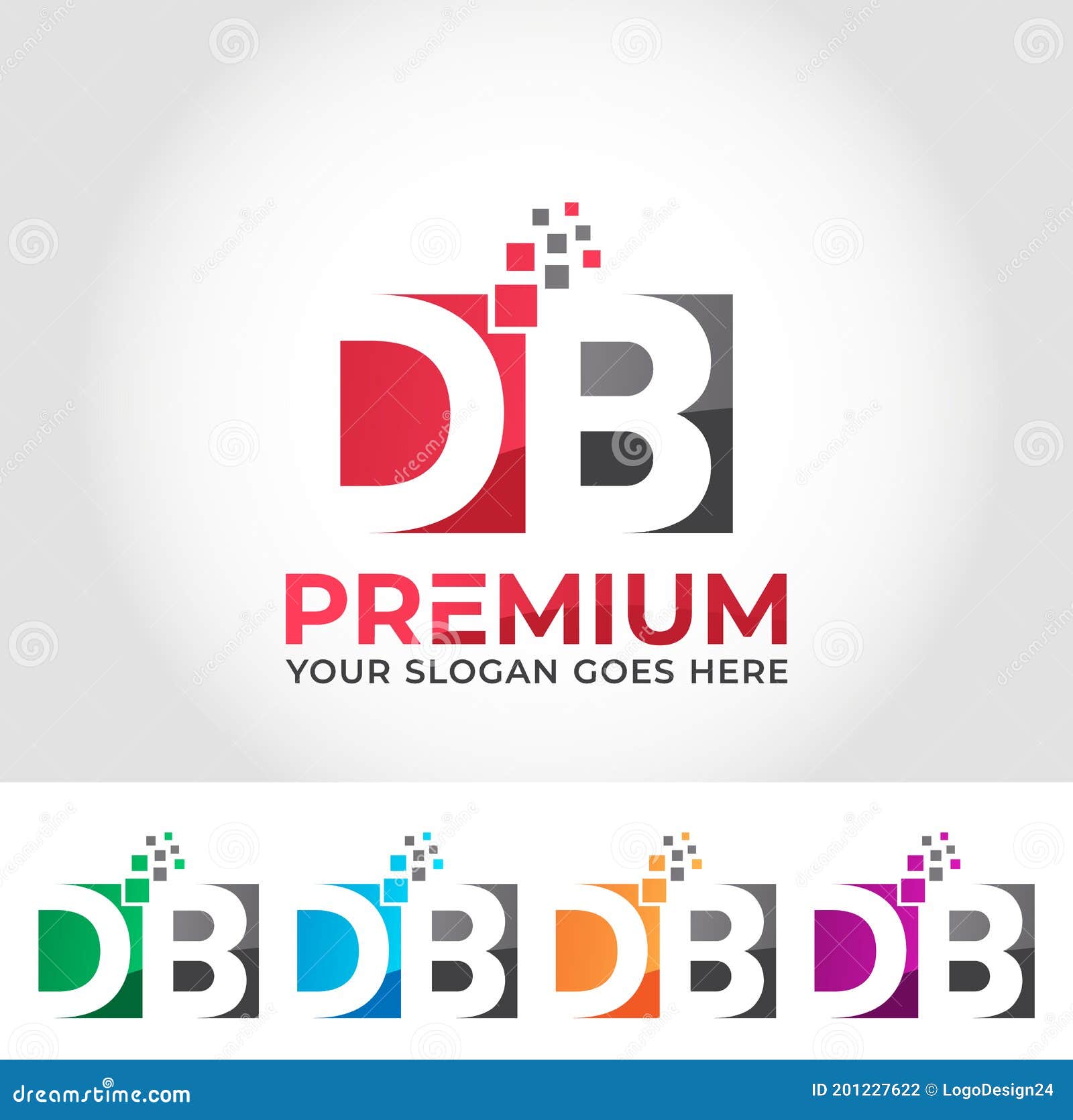 Projet De Logo De L'alphabet Ole DB Illustration de Vecteur ...