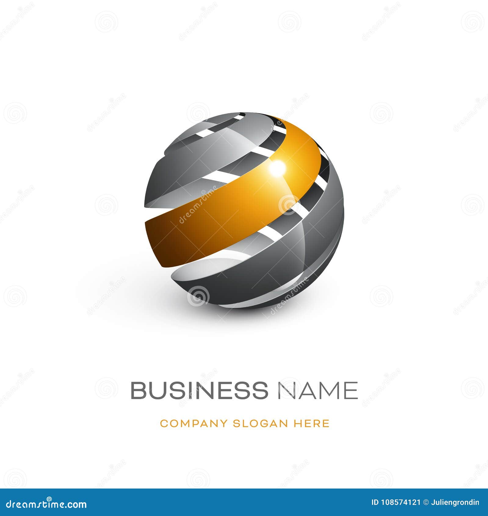 Projeto Abstrato Do Logotipo Da Esfera Ilustração do Vetor - Ilustração ...