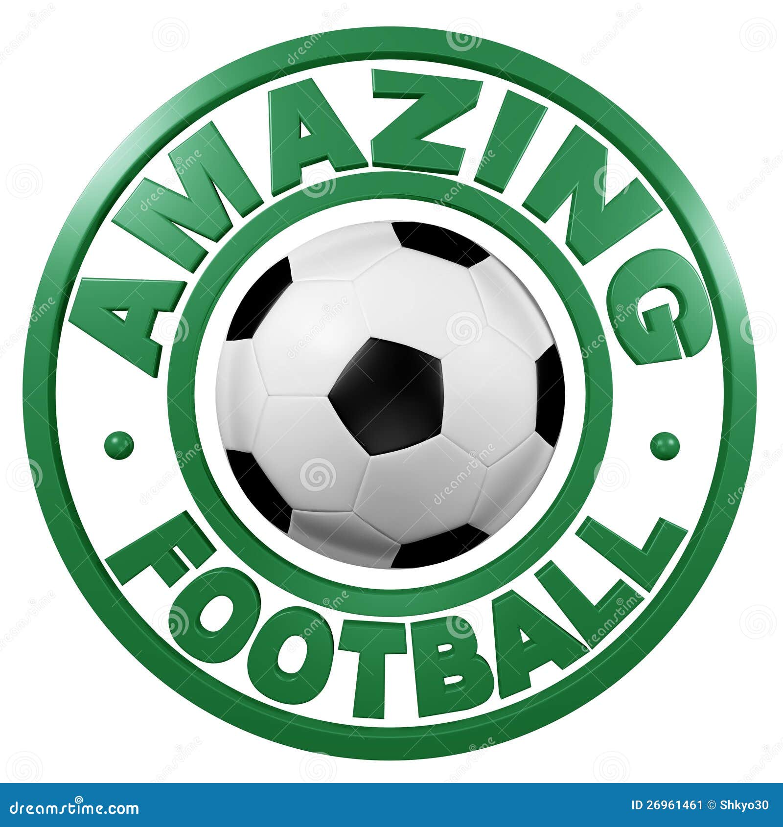 Projeto Circular Do Futebol Surpreendente Ilustração Stock - Ilustração ...