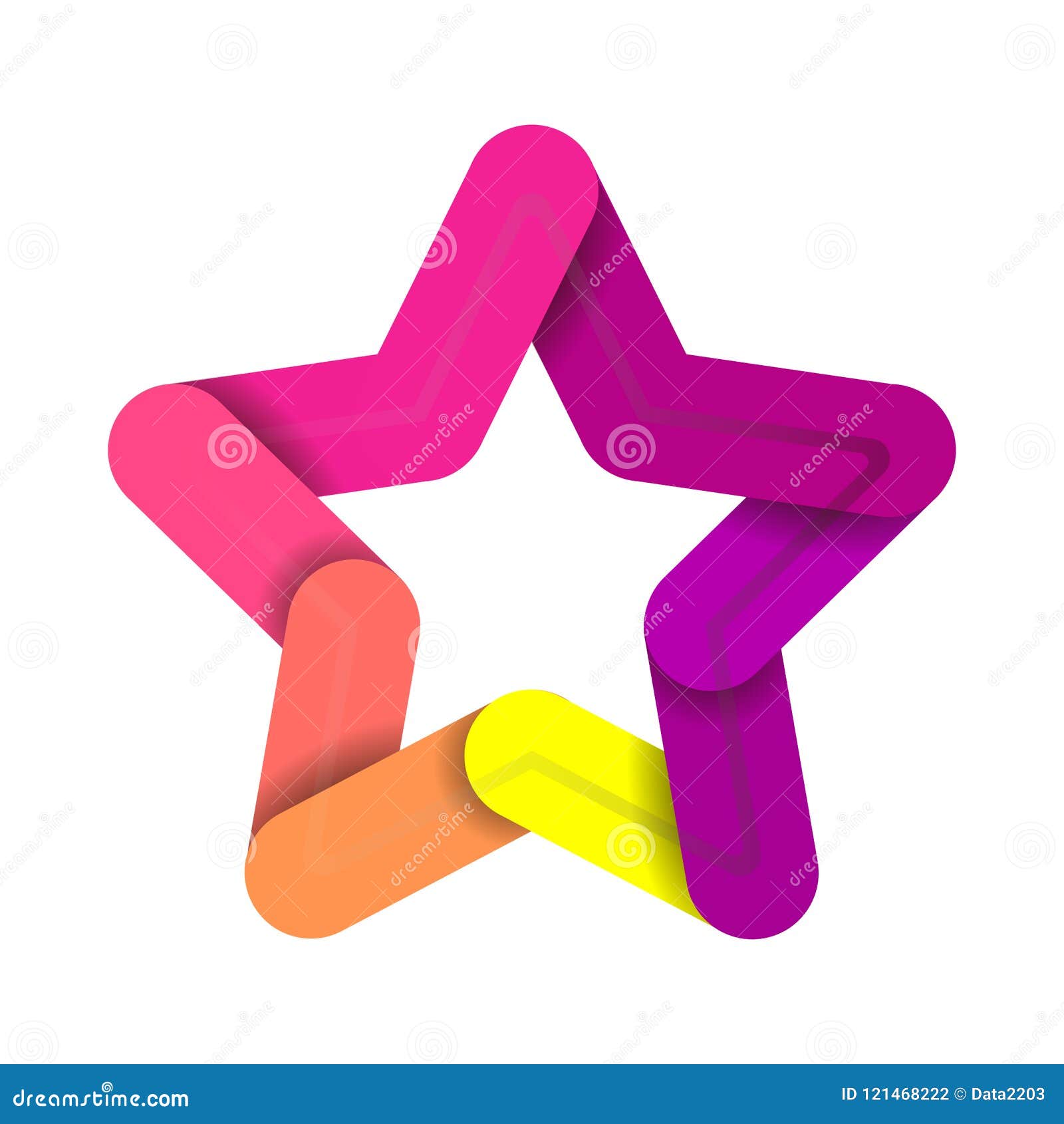 Projeto Da Estrela Da Cor Do Vetor Ilustração do Vetor - Ilustração de ...