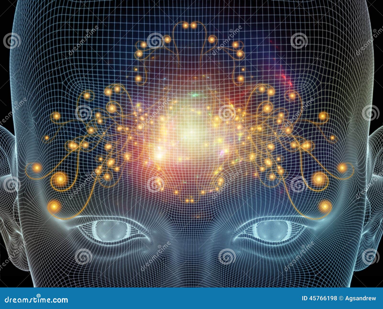 Projeto da mente ilustração stock. Ilustração de cara - 45766198