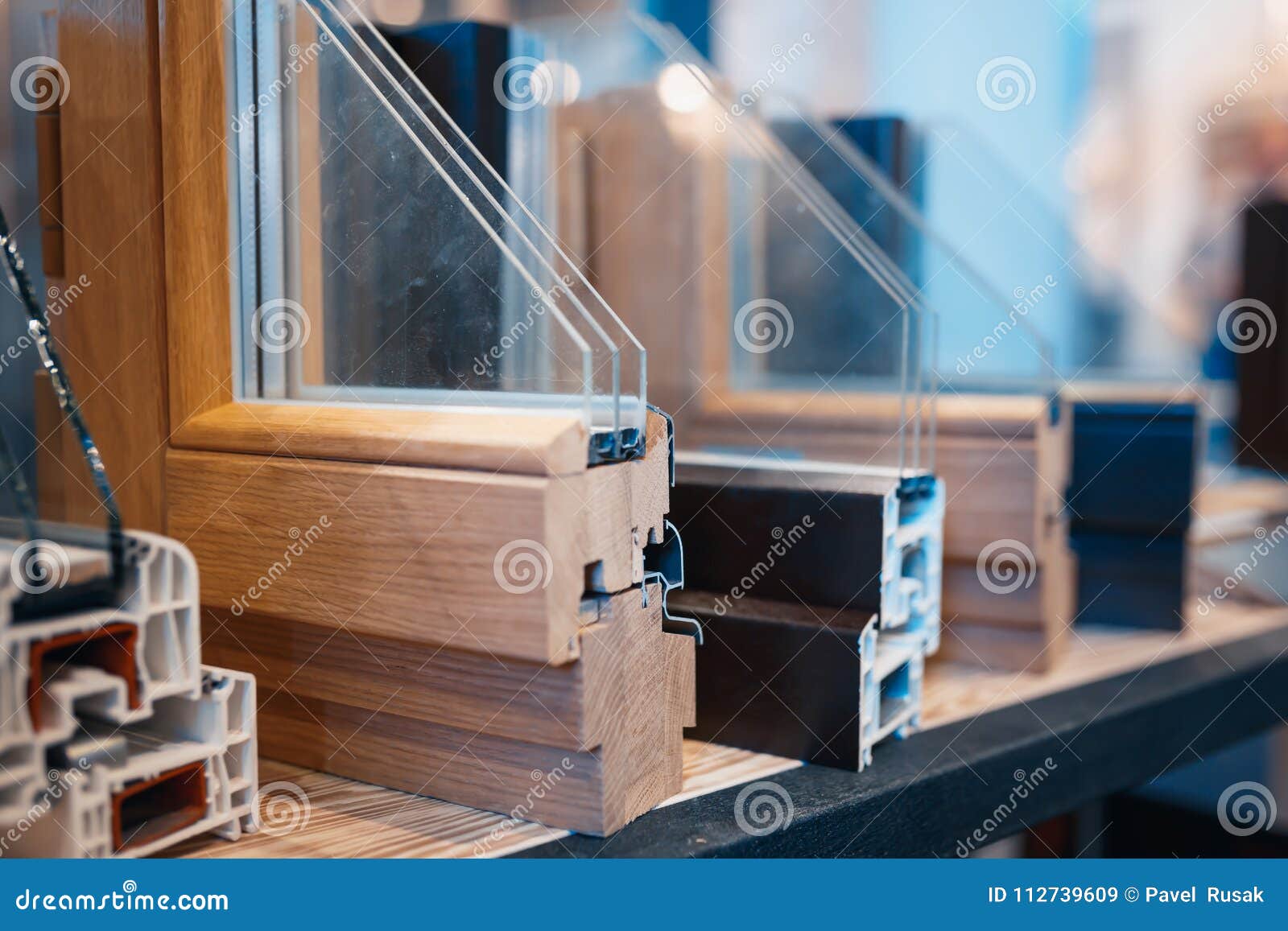 Projeto De Perfis Do Pvc Para a Janela Imagem de Stock - Imagem de ...