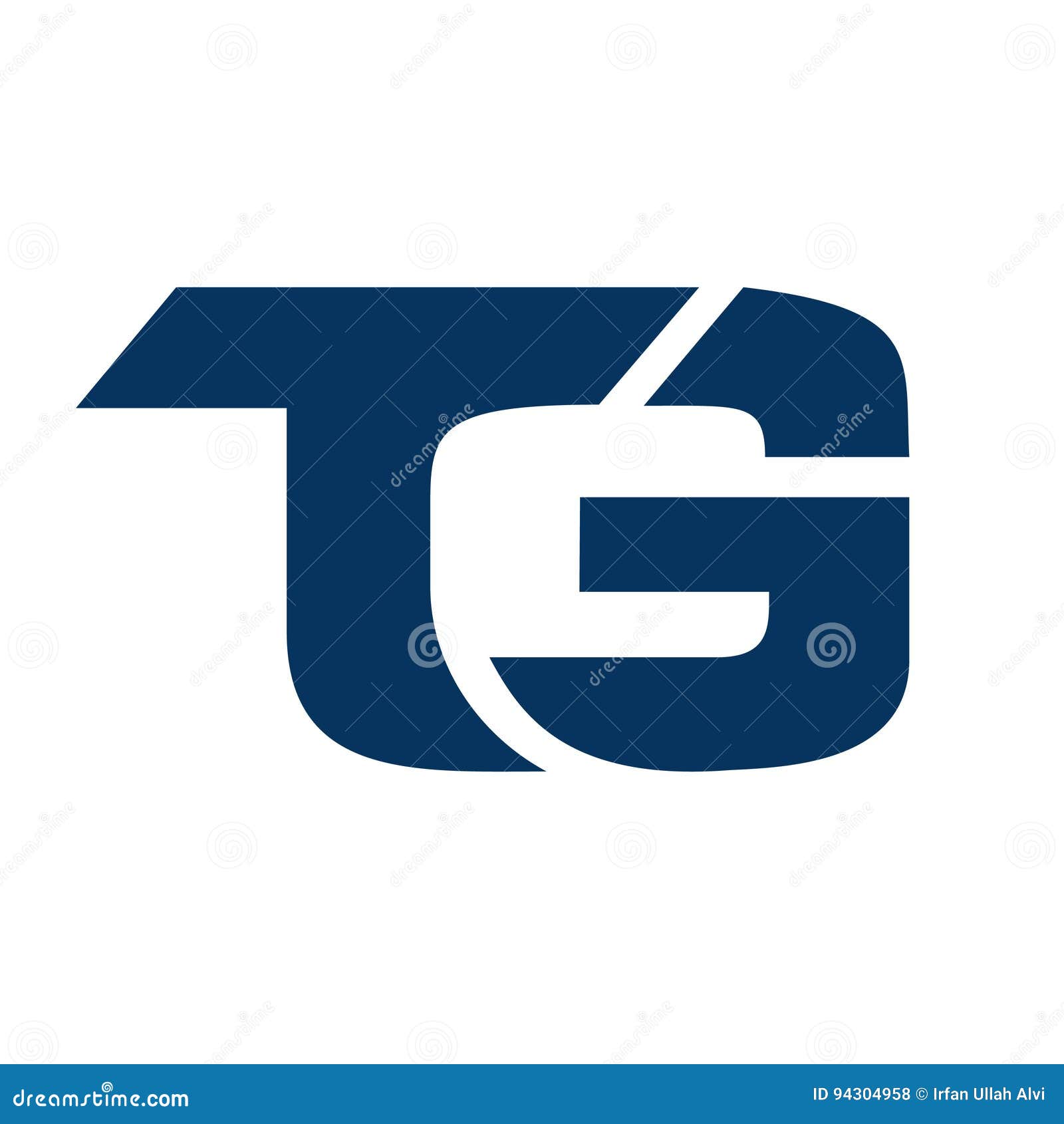 Projeto Do ícone Do Logotipo Do TG Da Letra Ilustração do Vetor ...