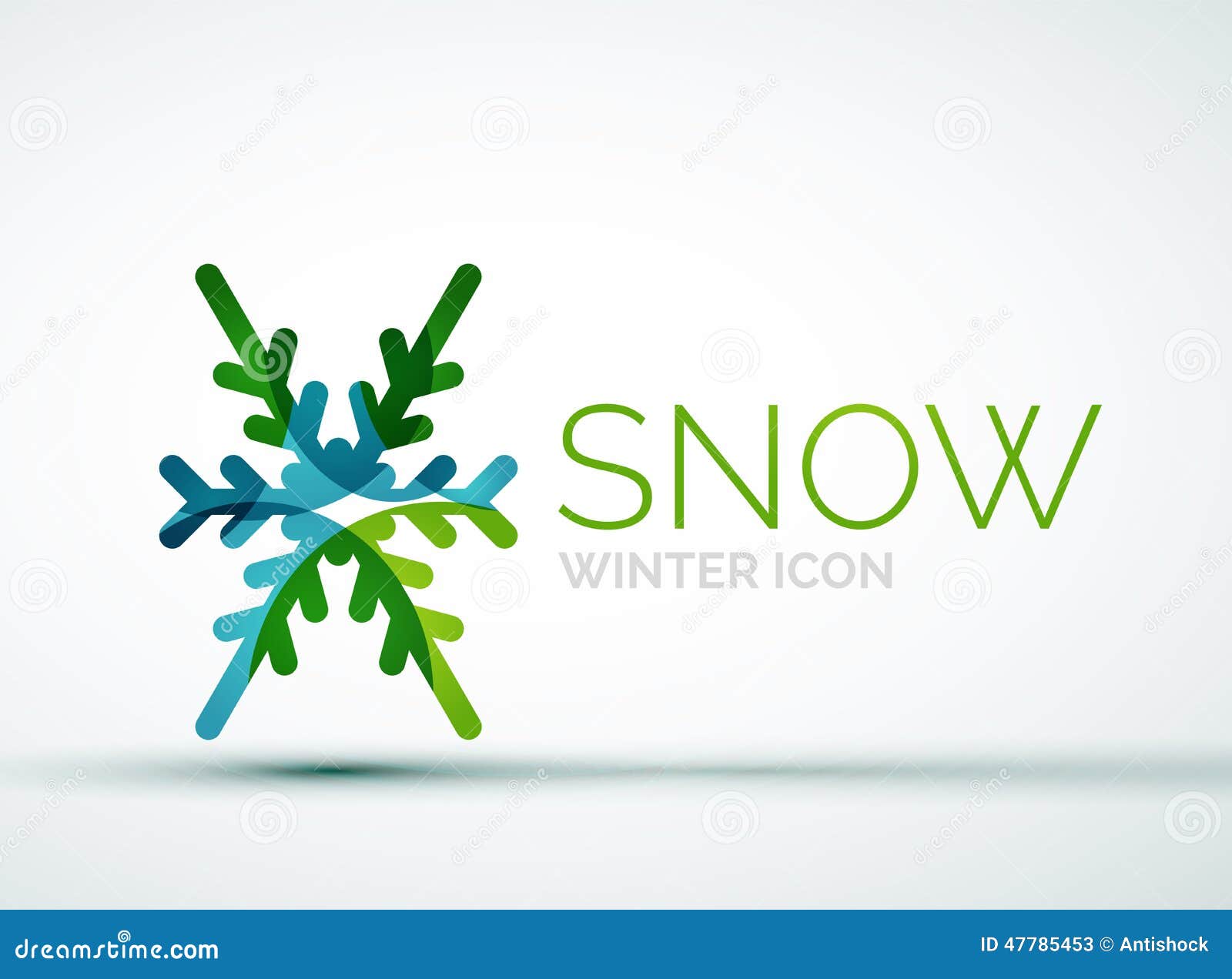 Projeto Do Logotipo Da Empresa Do Floco De Neve Do Natal Ilustração do ...