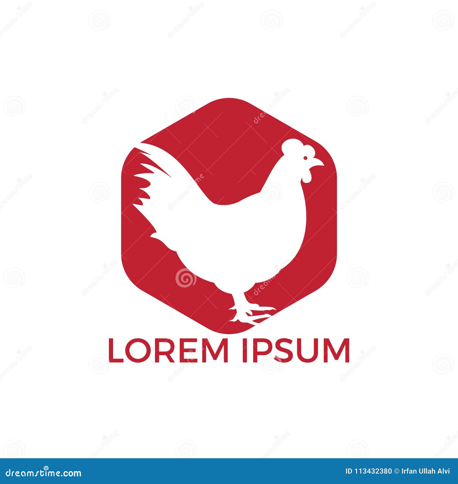Projeto Do Logotipo Da Galinha Ilustração do Vetor - Ilustração de ...