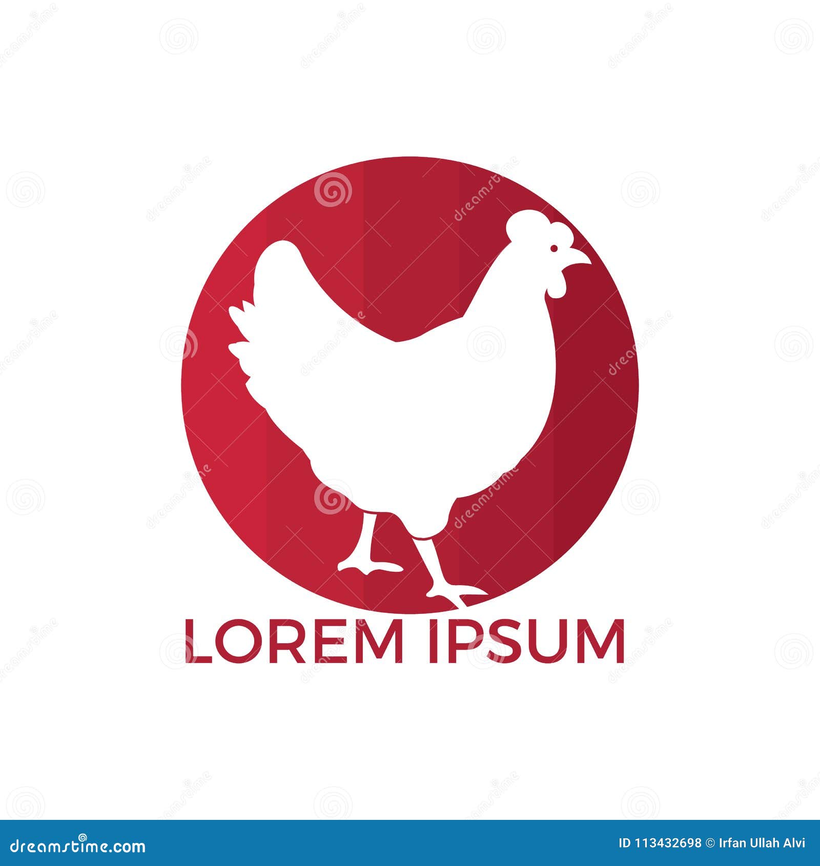 Projeto Do Logotipo Da Galinha Ilustração do Vetor - Ilustração de ...