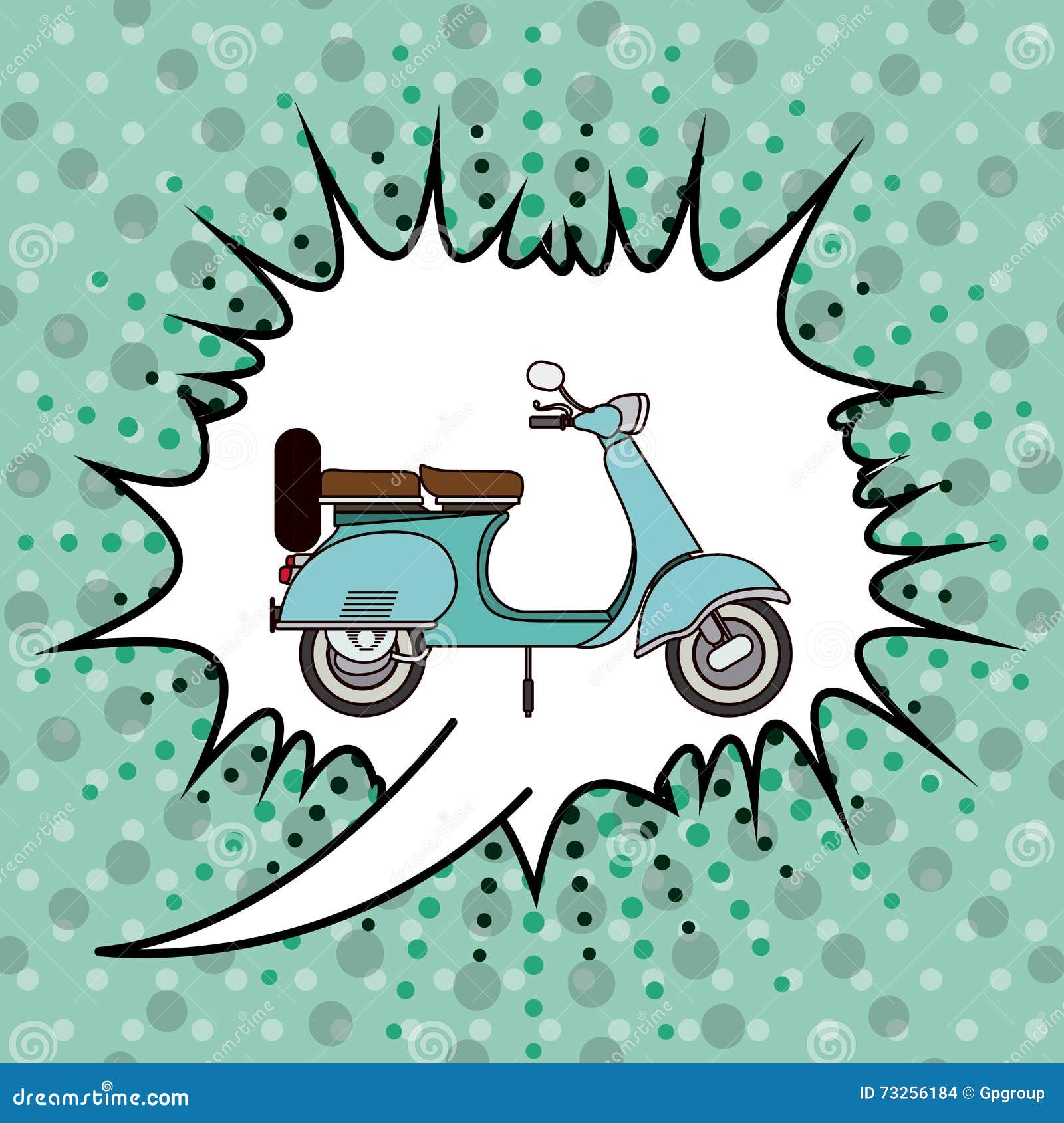 Projeto Do Pop Art Do "trotinette" Ilustração do Vetor - Ilustração de ...