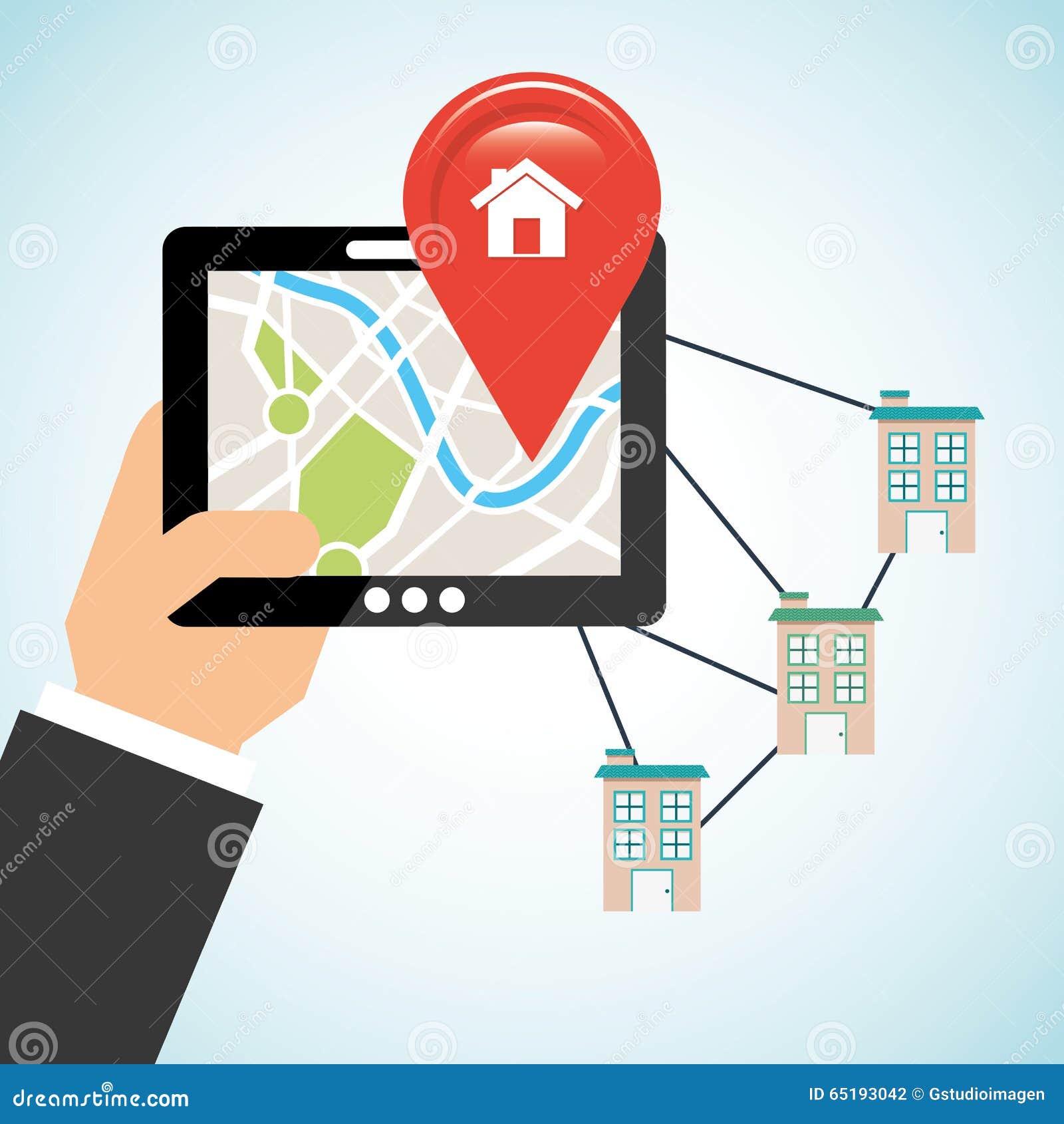 Projeto do serviço dos Gps ilustração stock. Ilustração de sinal - 65193042