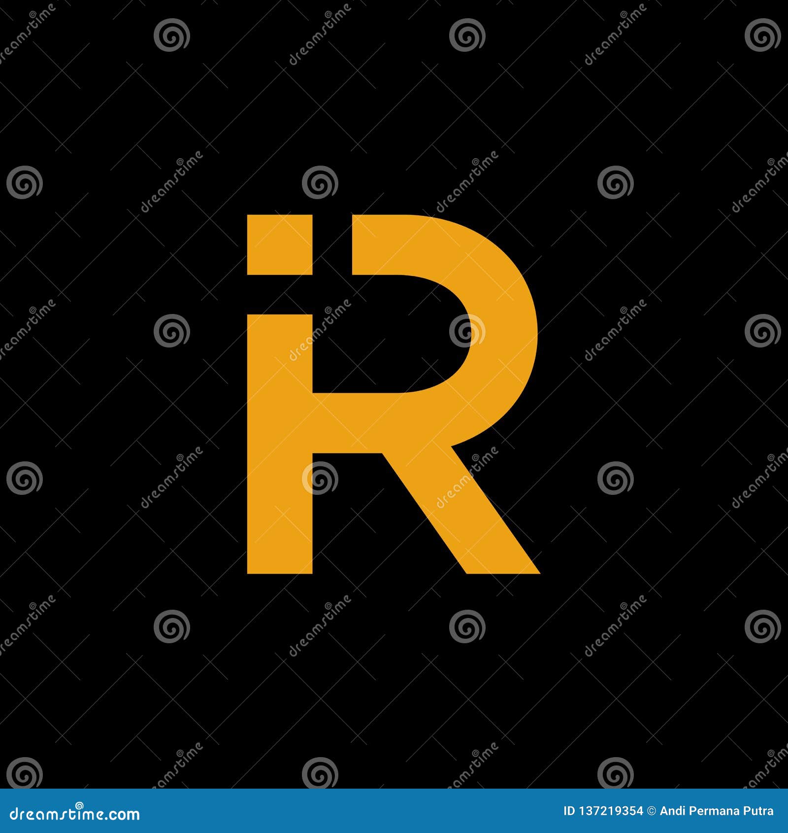 Projeto Do Vetor Do Logotipo Do IR Simples Ilustração do Vetor ...