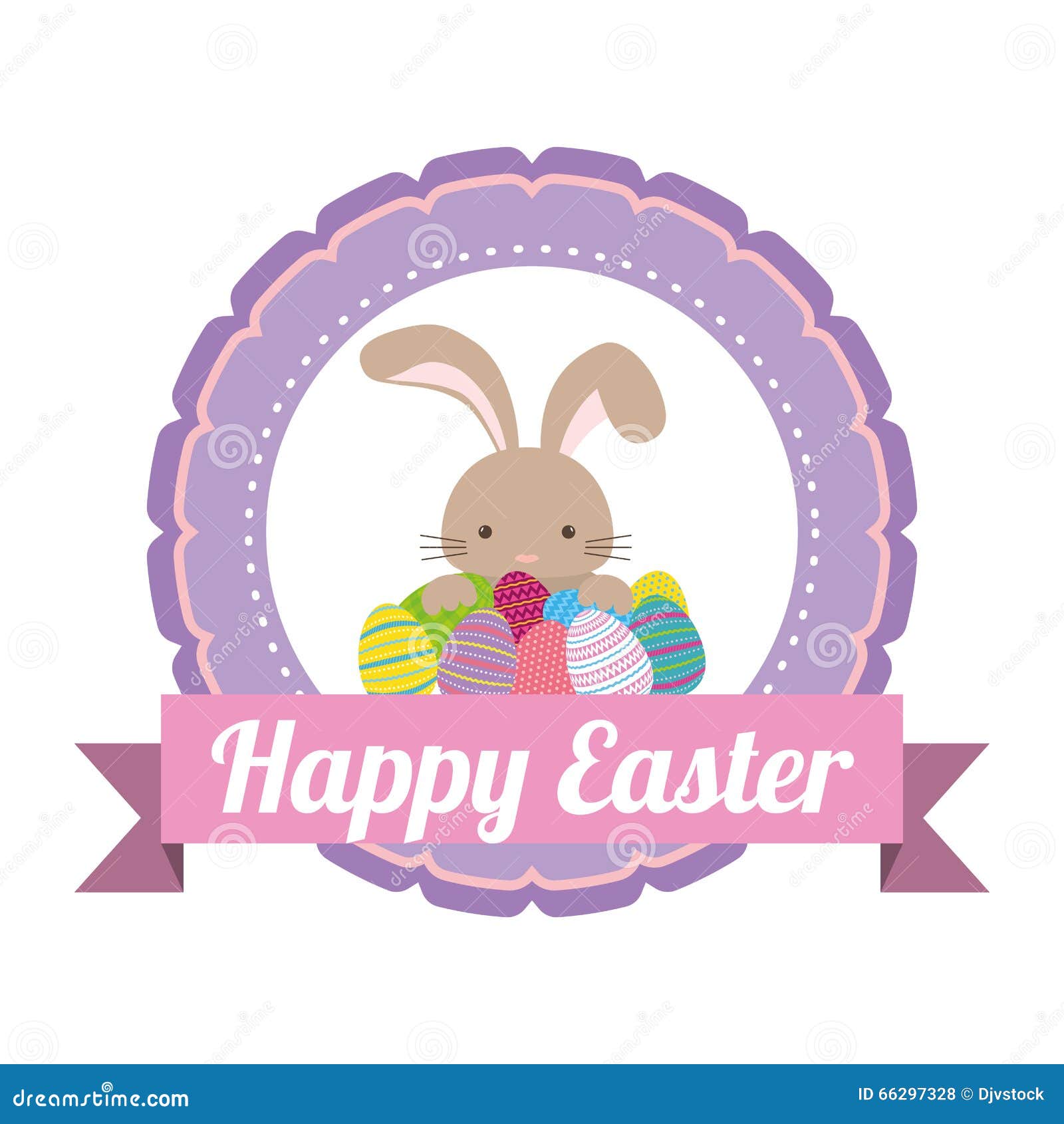 Projeto feliz de easter ilustração do vetor. Ilustração de fofofo ...