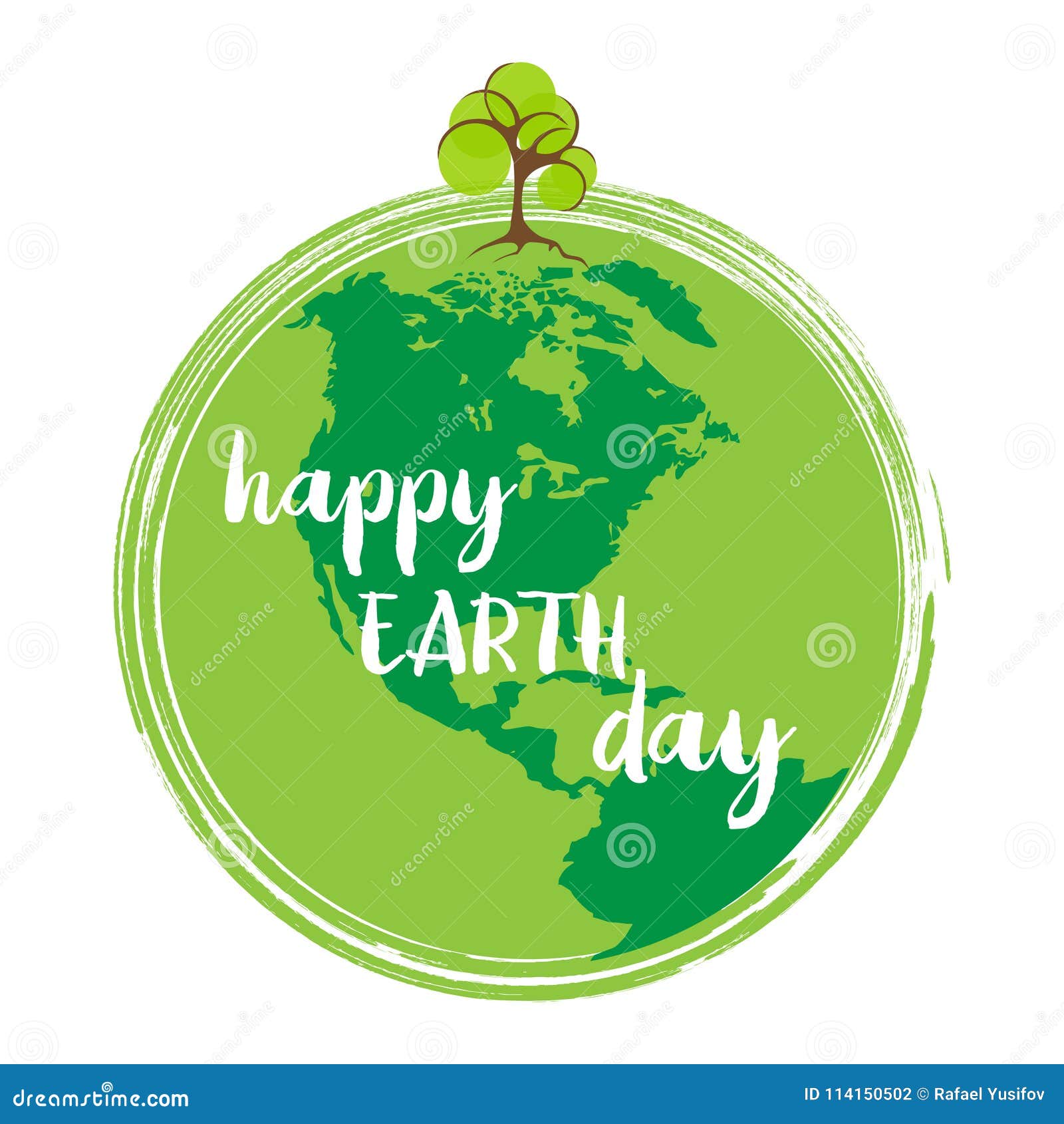 Projeto Feliz Do Dia Da Terra Vetor Ilustração Do Vetor Ilustração De