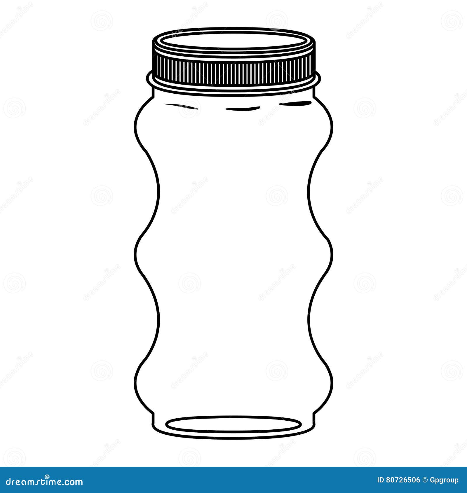 Projeto Isolado Do Frasco De Pedreiro Ilustração do Vetor - Ilustração ...