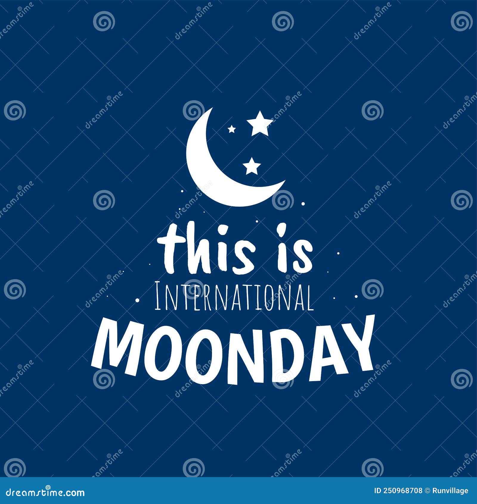 Projeto Para Celebrar O Dia Da Lua Internacional 20 De Julho Ilustração ...