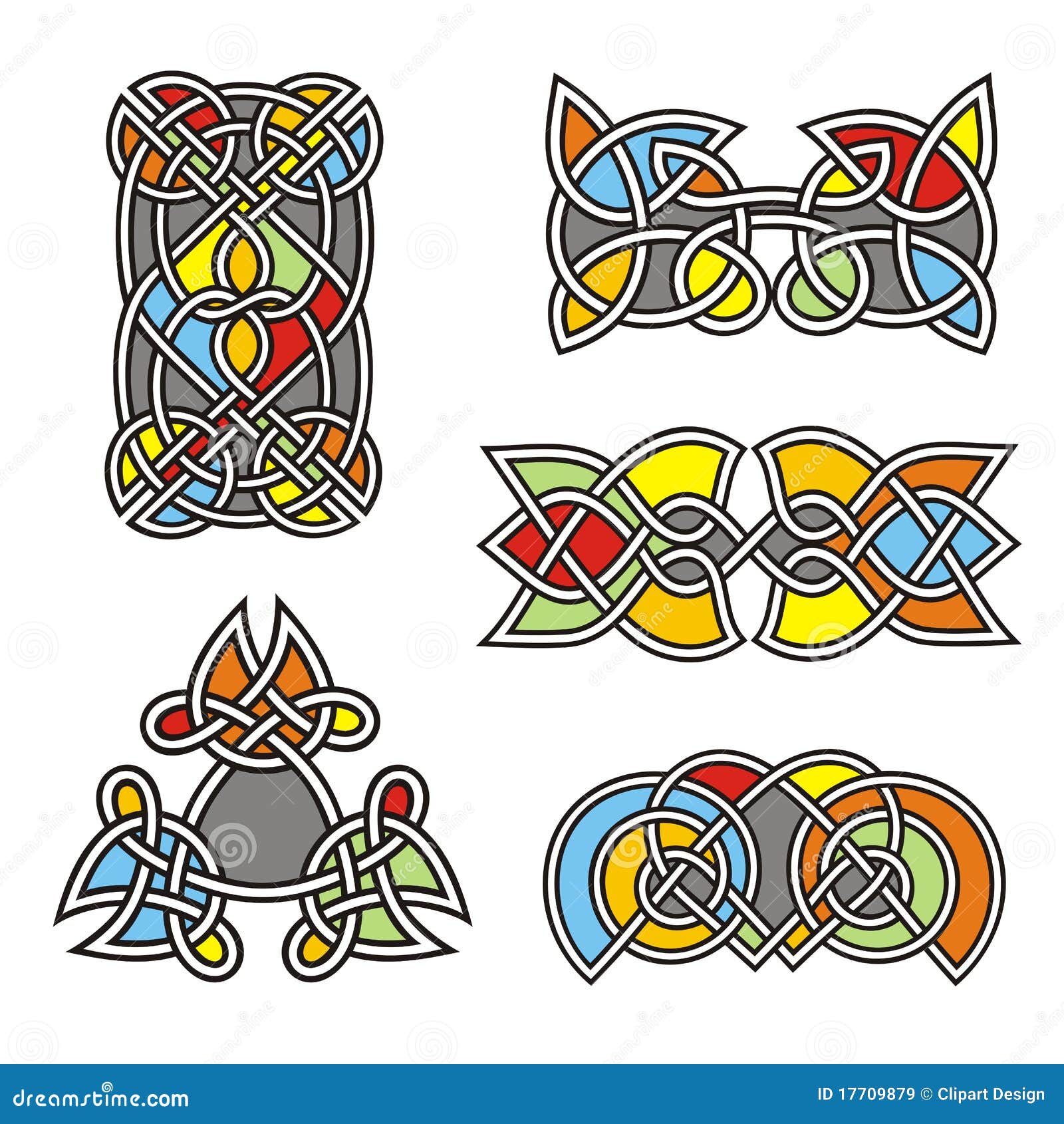 Projetos Celtas Do Ornamental Ilustração Stock - Ilustração de forma ...