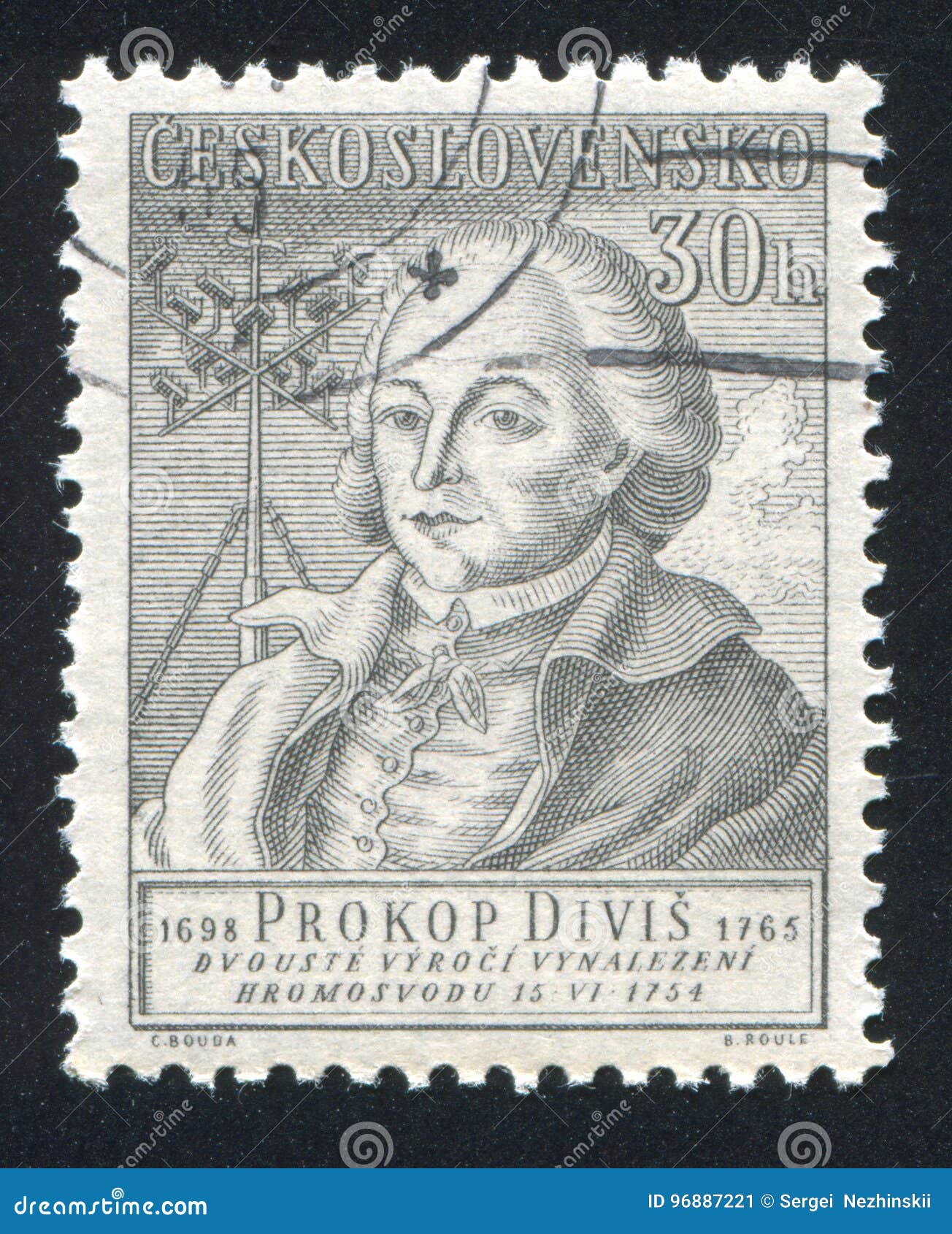 Prokop Divis editorial photo. Image of philately, envelope - 96887221