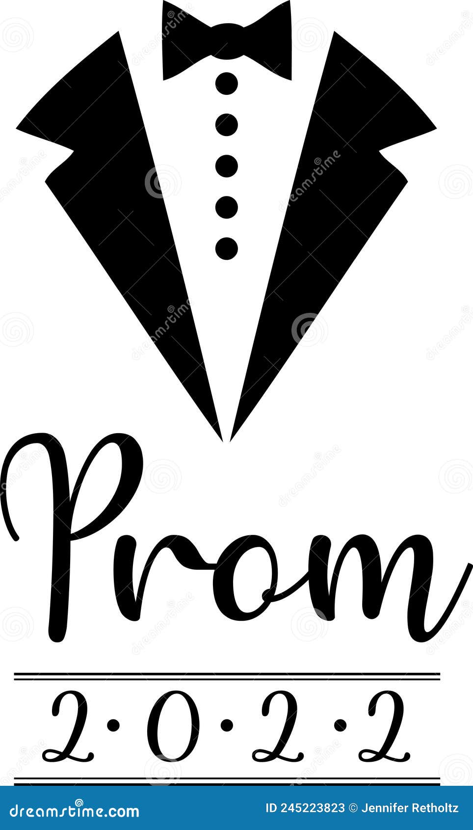 2022 Prom Invitation Outline Gold Cartoon Vector | CartoonDealer.com ...