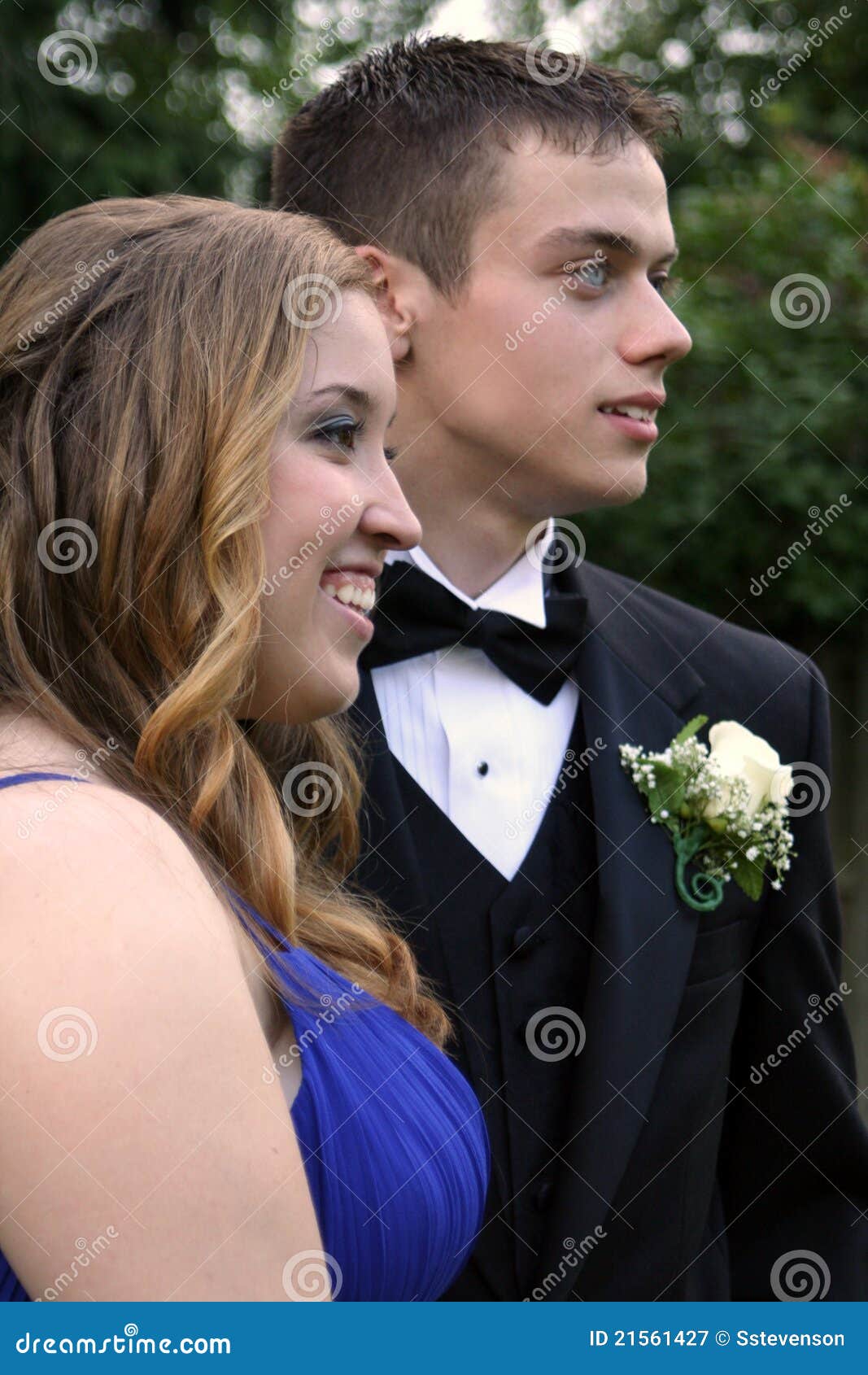 Prom Dates Laughing and Serious Stock Image - Image of classy, fancy ...