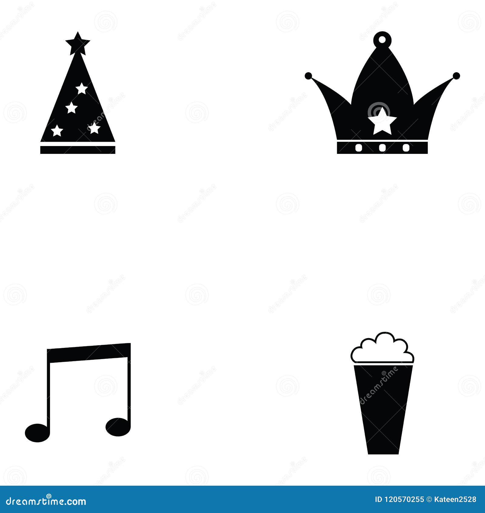 Prom icon set stock vector. Illustration of design, queen - 120570255