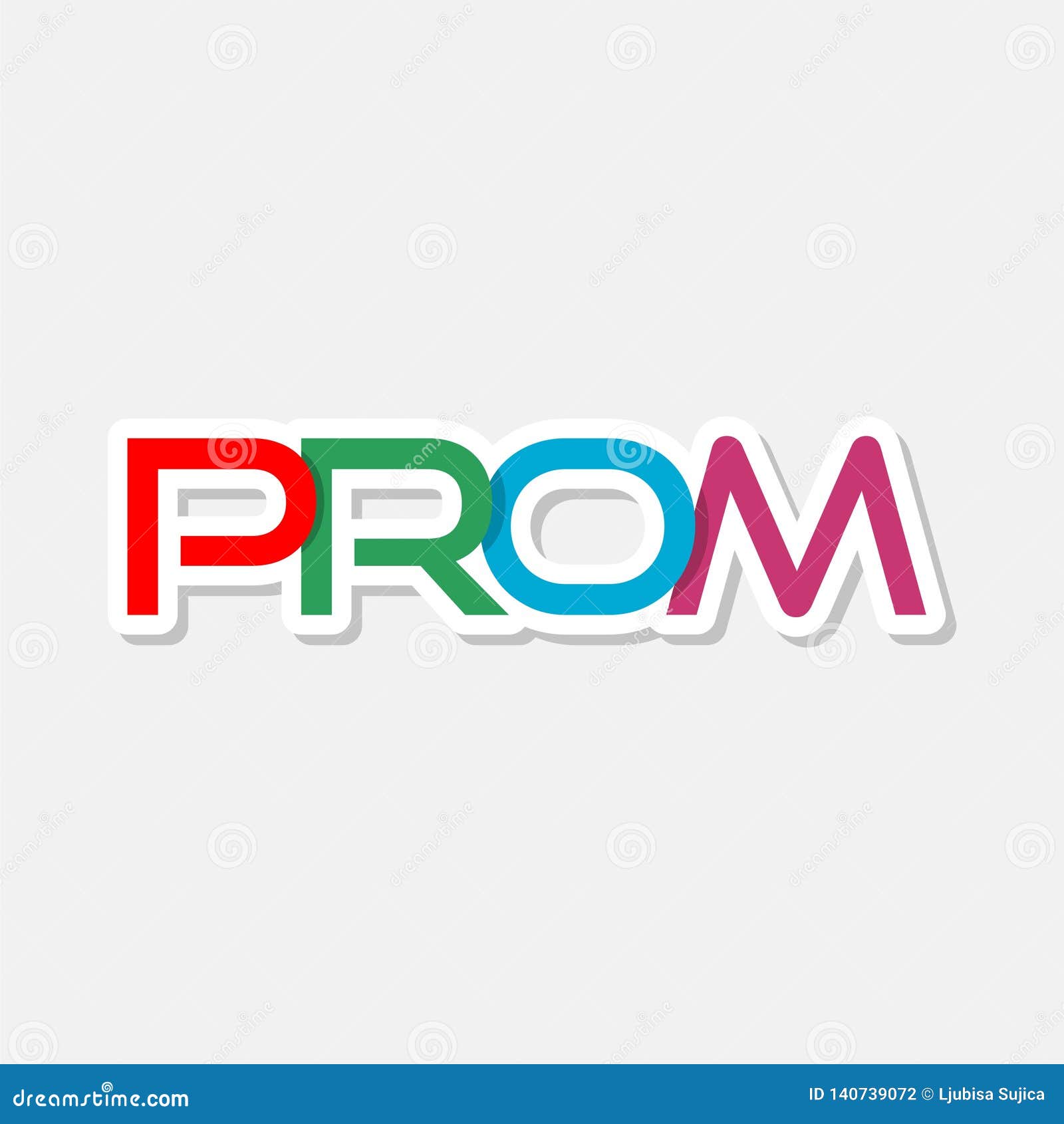 Prom Word Concept stock illustration. Illustration of gala - 140739072
