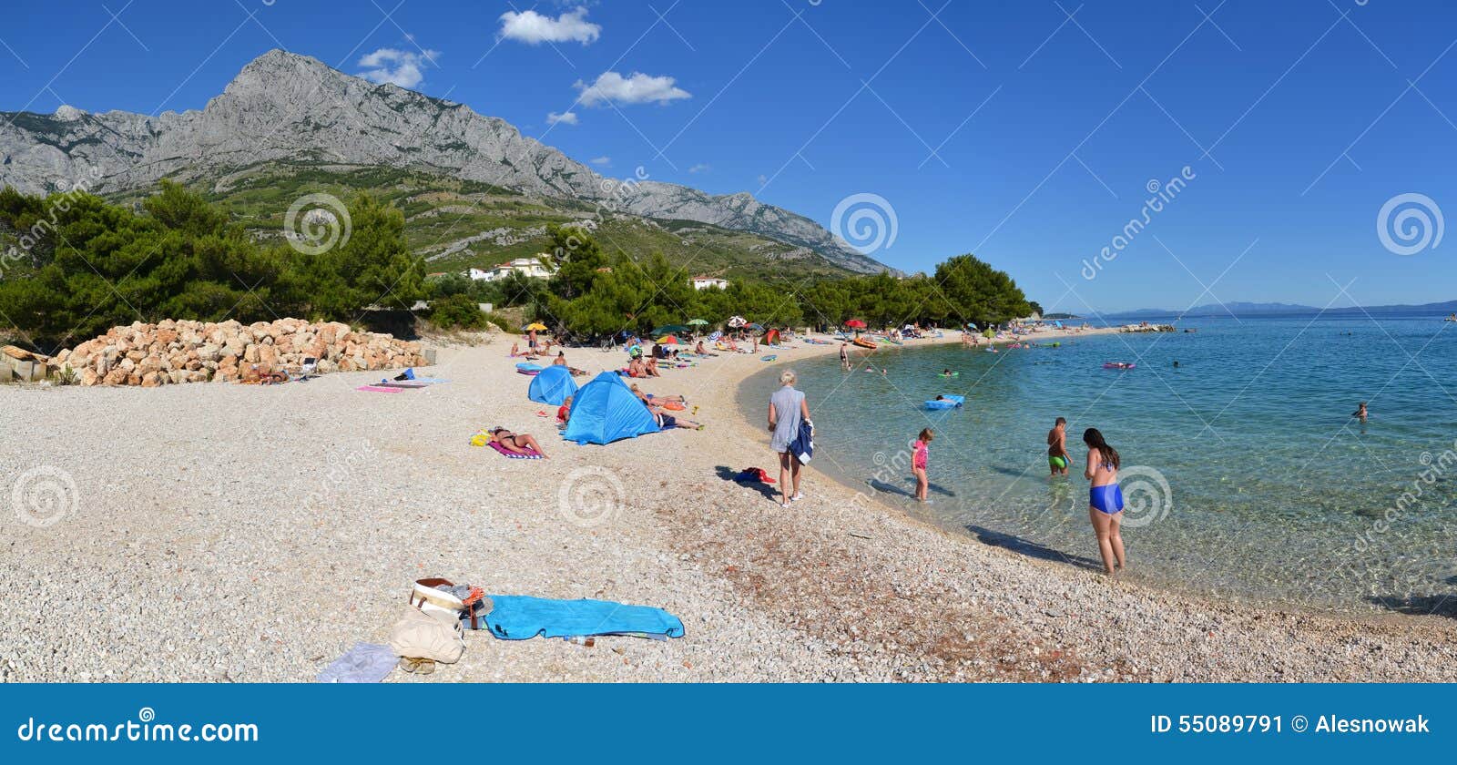 Promajna editorial photo. Image of biokovo, blue, shingle - 55089791