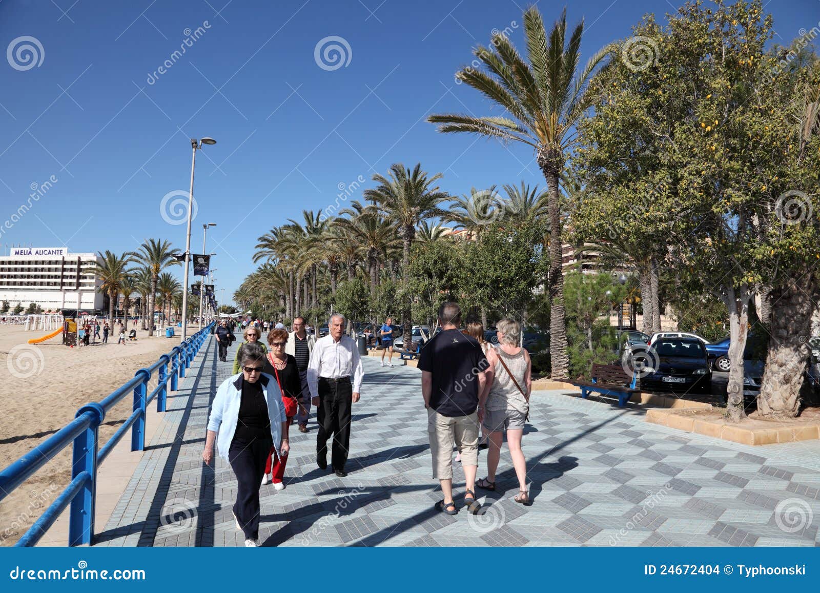 Promenade of Alicante, Spain Editorial Stock Image - Image of spanish ...