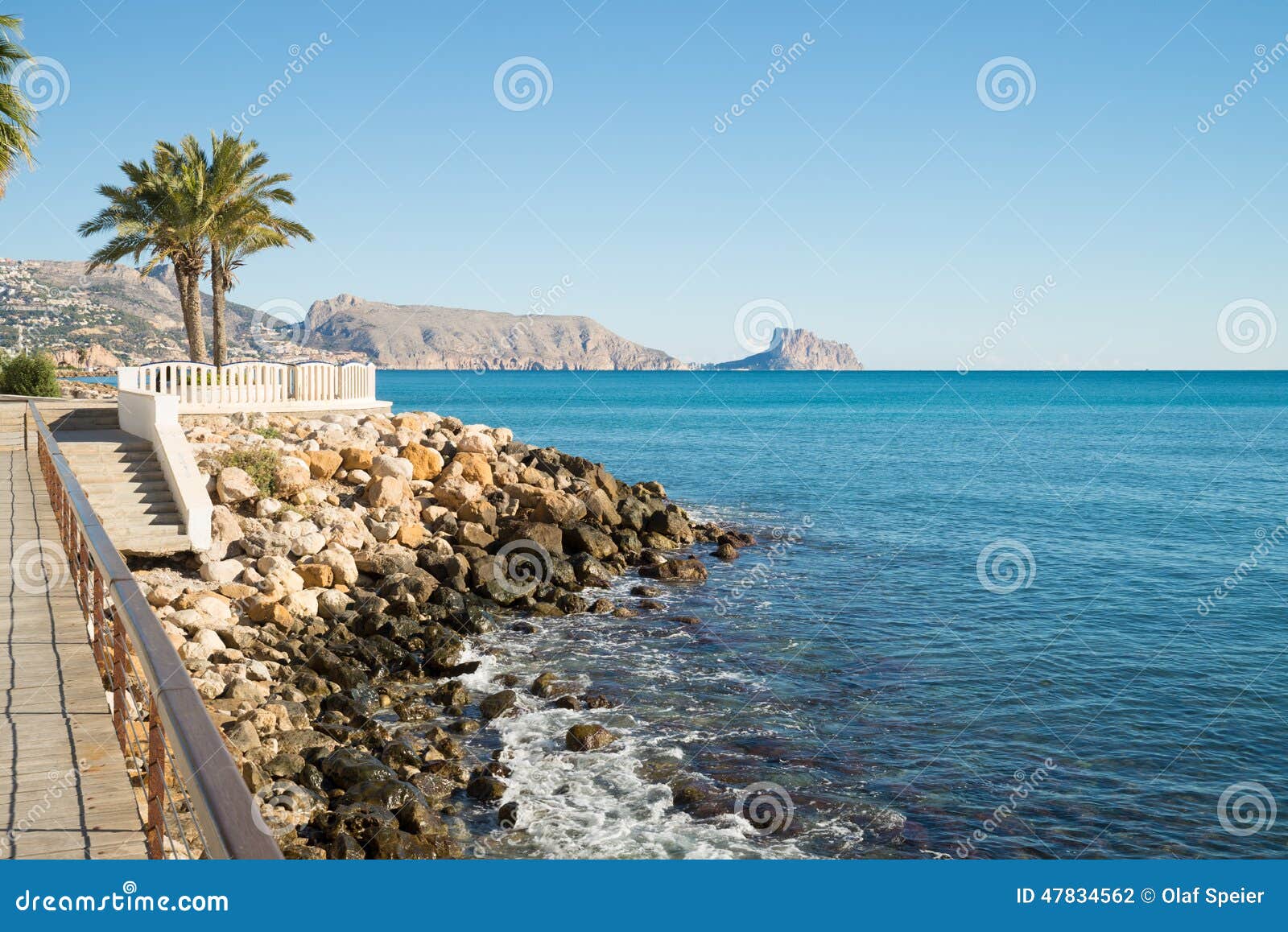 "promenade" de Altea foto de archivo. Imagen de europa - 47834562