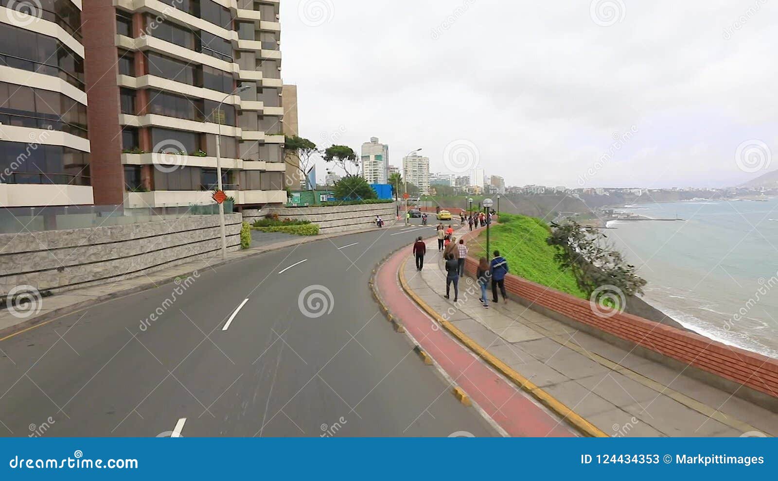 "promenade" Lima Peru De La Playa De Reserva Almacen De Video - Vídeo ...