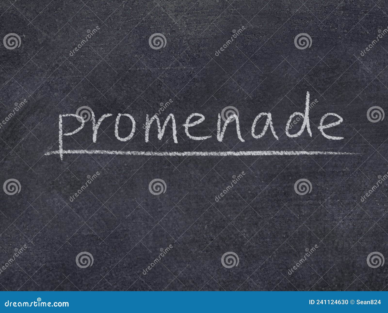 Promenade stock photo. Image of chalkboard, background - 241124630