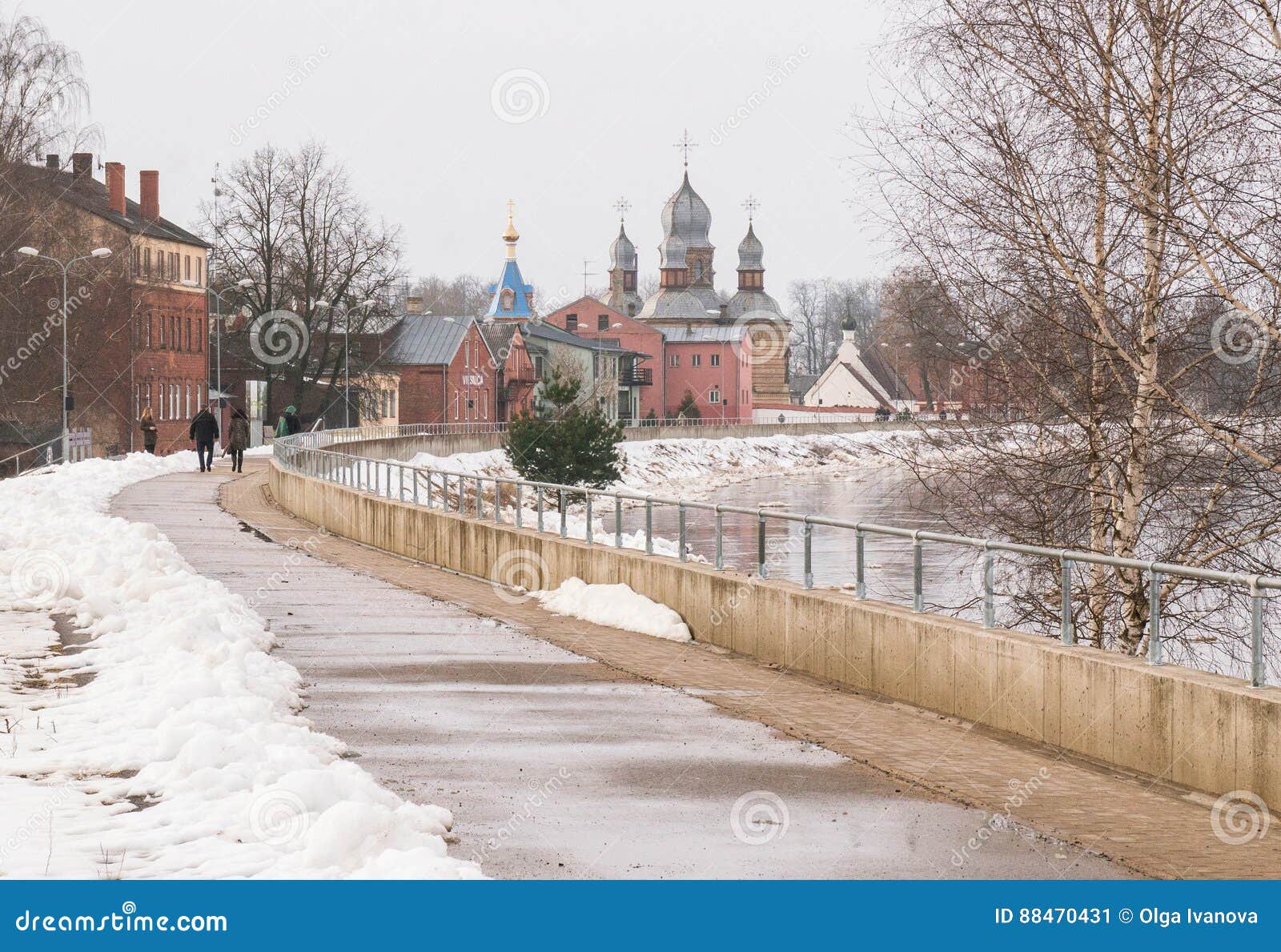 Promenade by the river stock image. Image of march, beautiful - 88470431