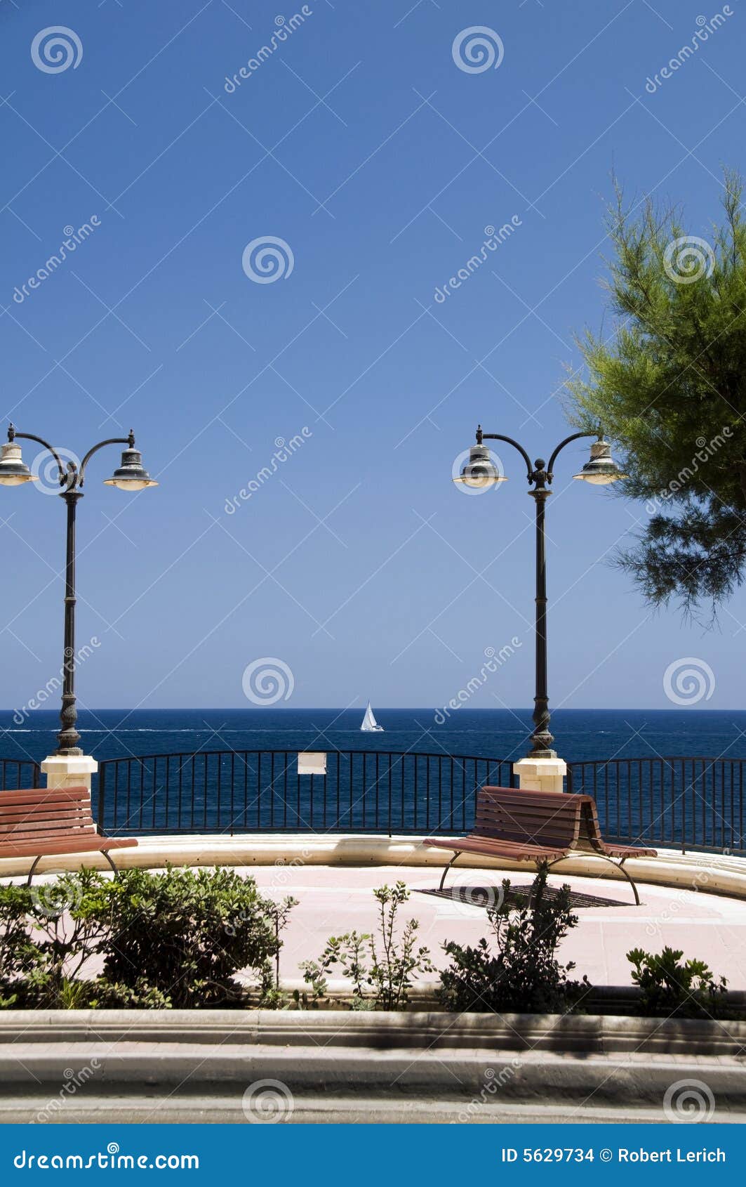 Promenade Walkway Sliema Malta Waterfront Stock Photo - Image of beach ...