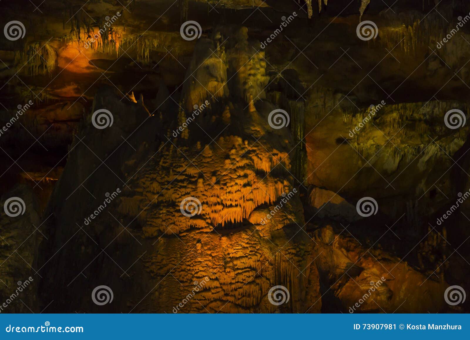 Prometheus Cave Stalactites Stalagmites Inside Georgia Stock Image ...