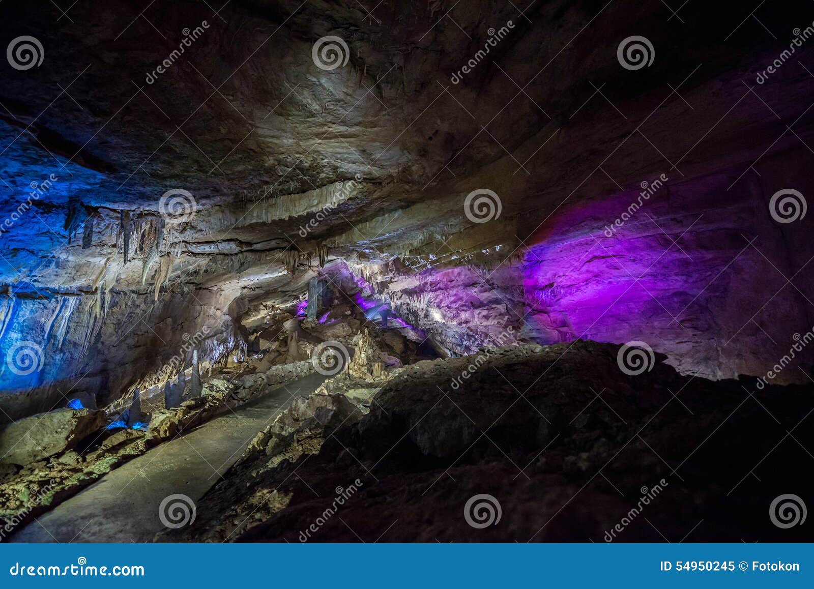Prometheus Cave stock image. Image of destination, illuminations - 54950245