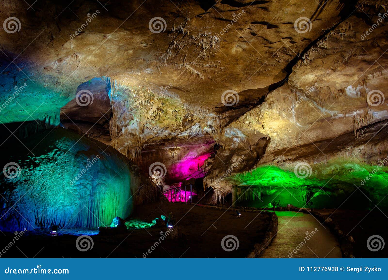 Prometheus Cave at Tskaltubo, the Imereti Region of Georgia. Stock ...