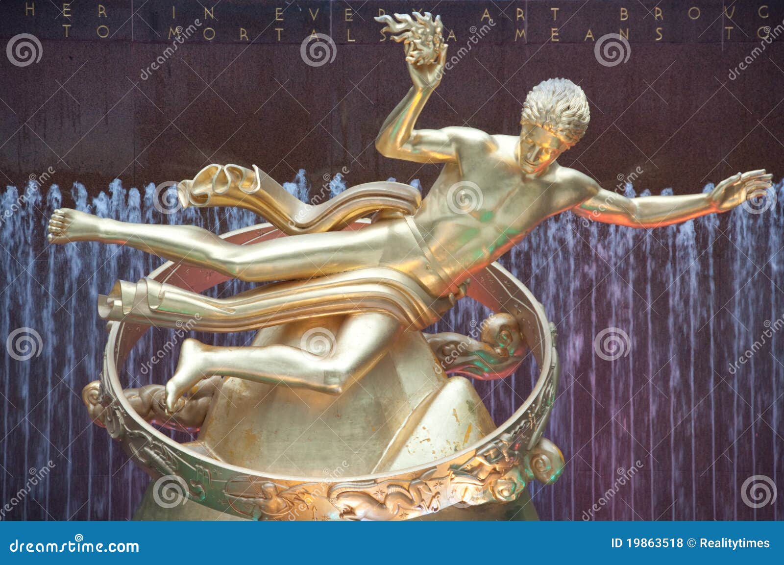PROMETHEUS-Statue in Der Rockefeller-Mitte, New York Redaktionelles ...