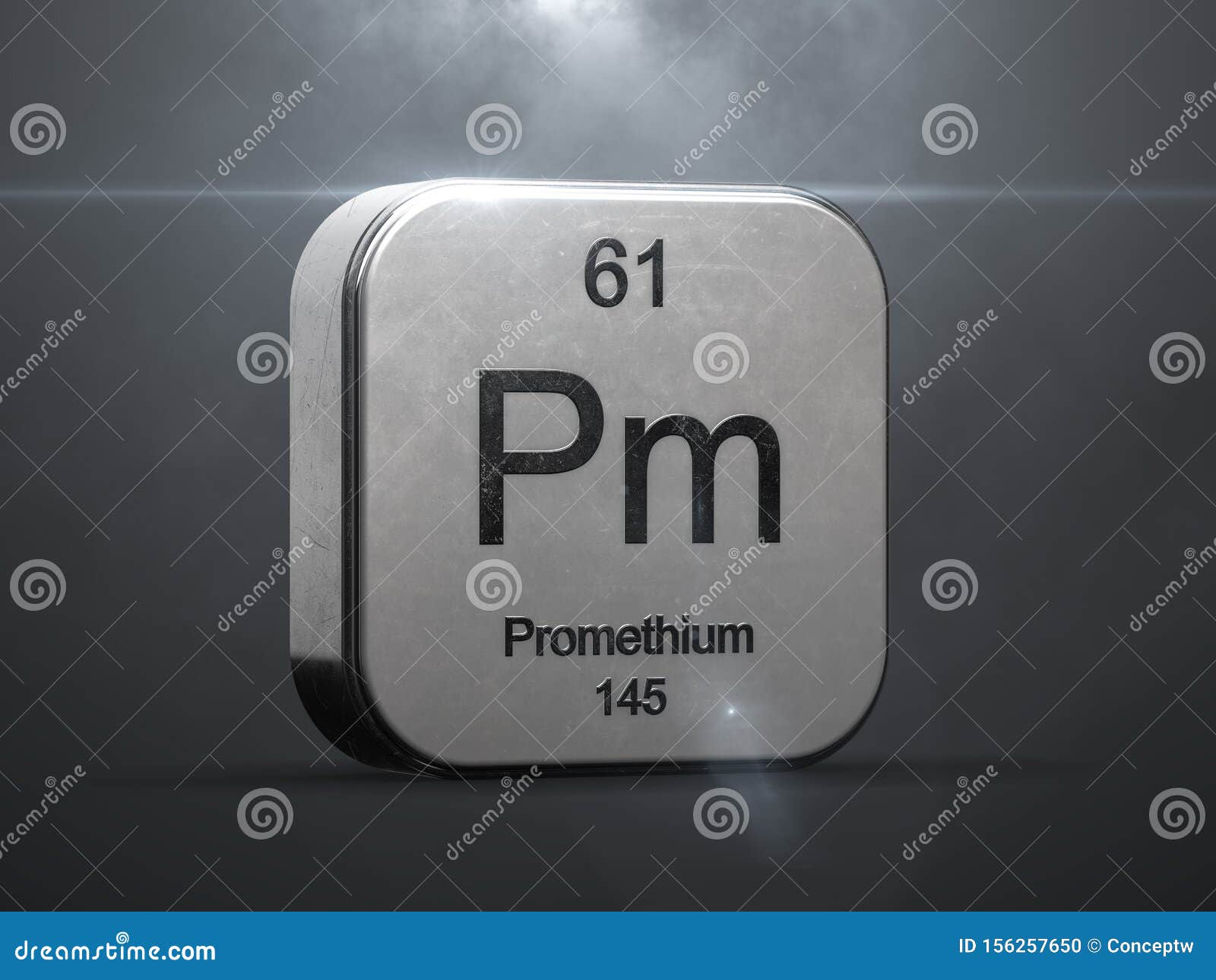 Promethium Element from the Periodic Table Stock Illustration ...