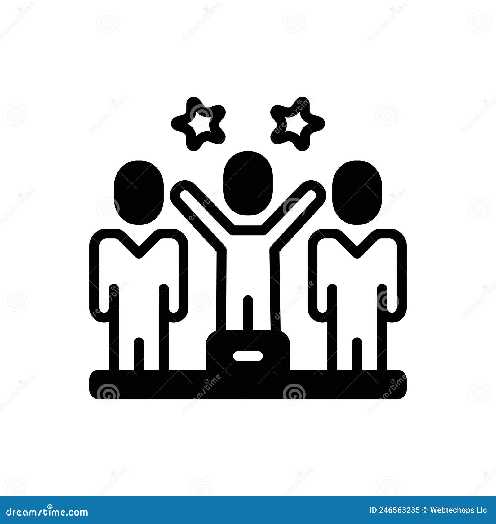 Black Solid Icon for Prominent, Eminent and Foremost Stock Vector ...