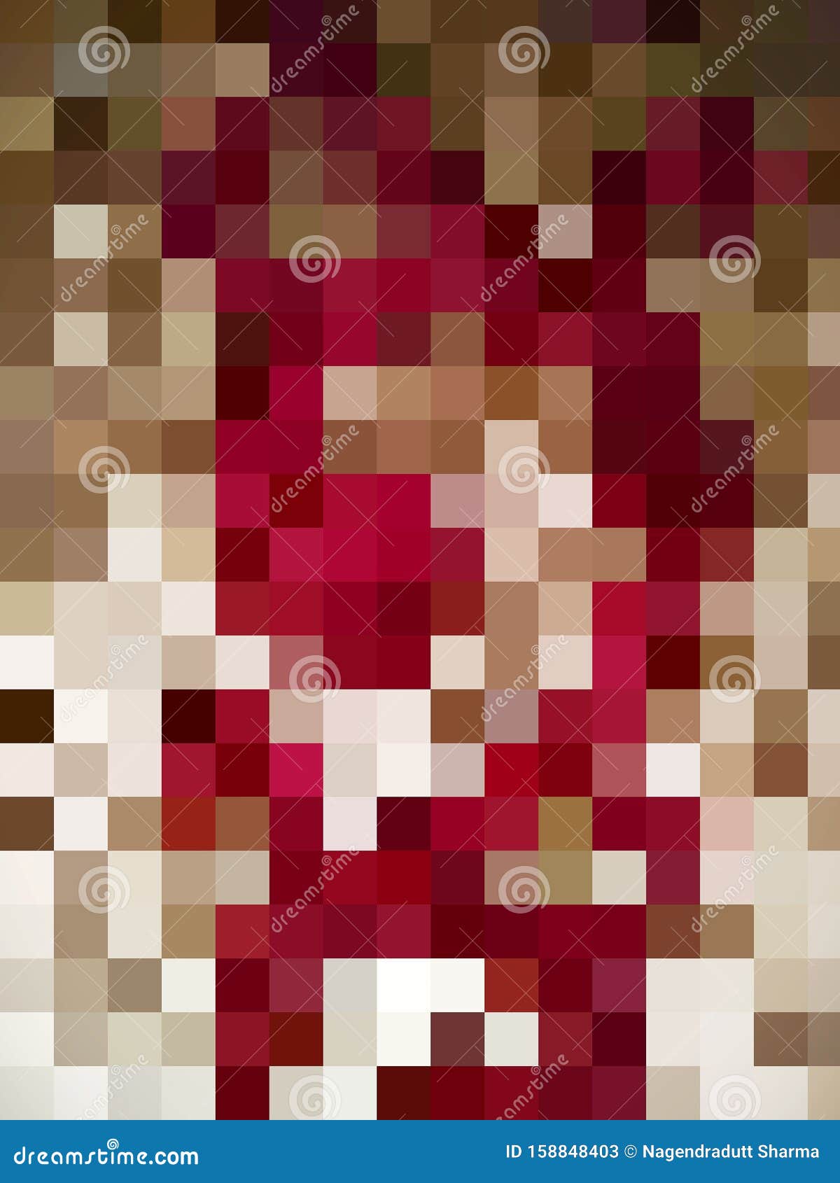 A Prominent Seamless Digital Pattern of Squares in Maroon and Gradient ...