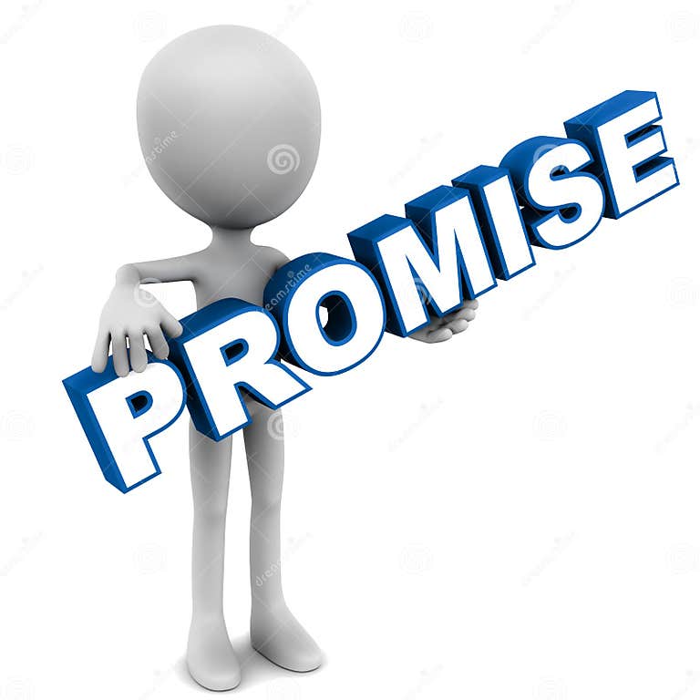 Promise stock illustration. Illustration of word, render - 29013223