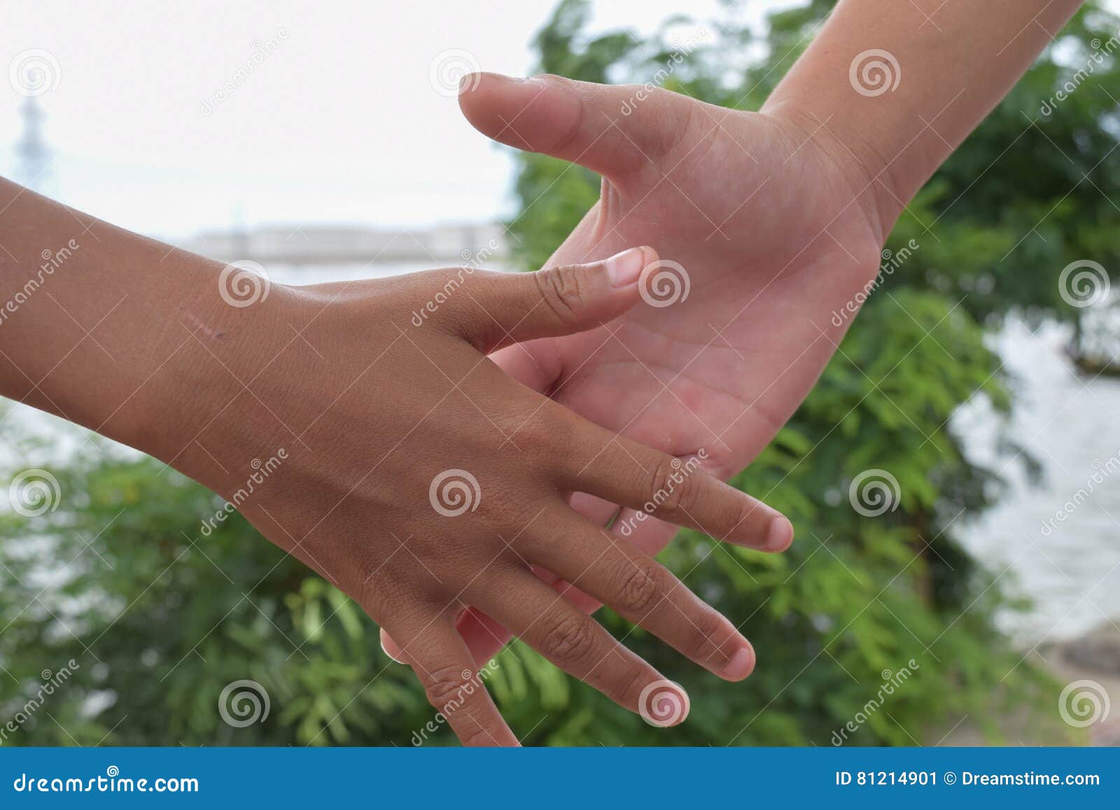 Promise be hand in hand stock image. Image of handshake - 81214901