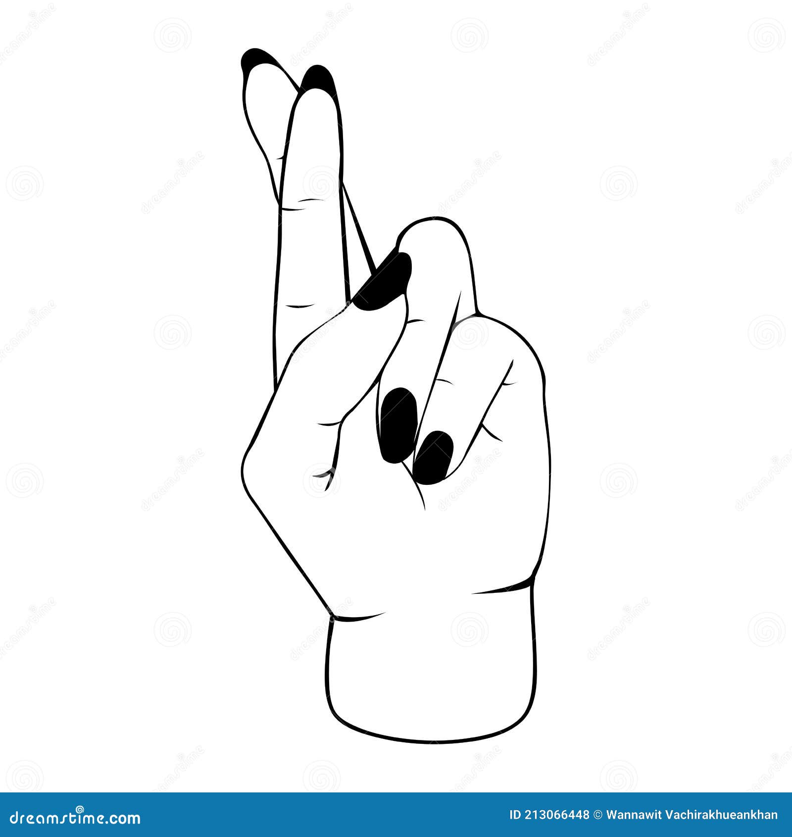 Promise Hands Gesturing Sign Vector Icon Stock Vector - Illustration of ...
