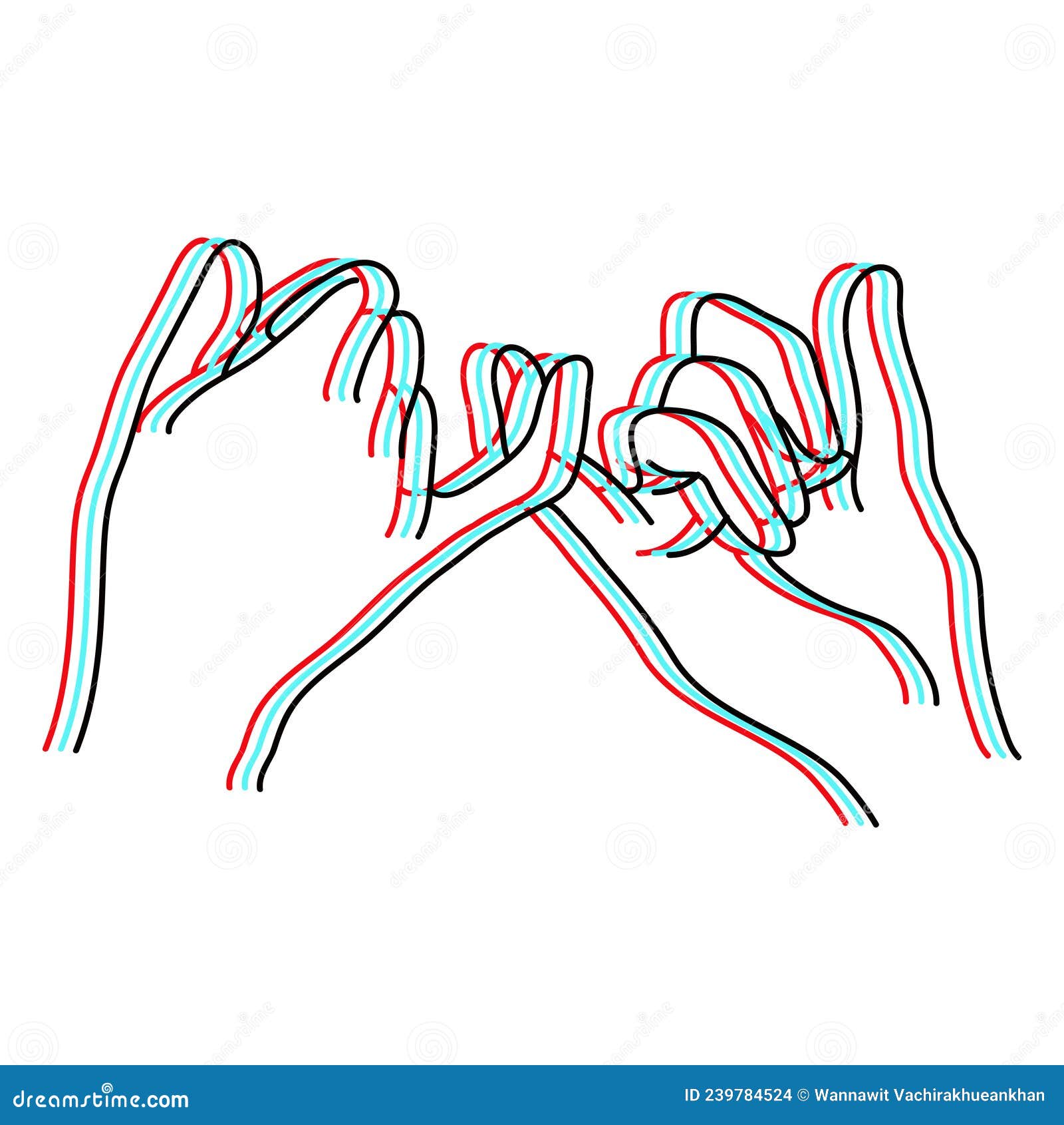 Promise Outline Concept for Wall Art Stock Vector - Illustration of ...