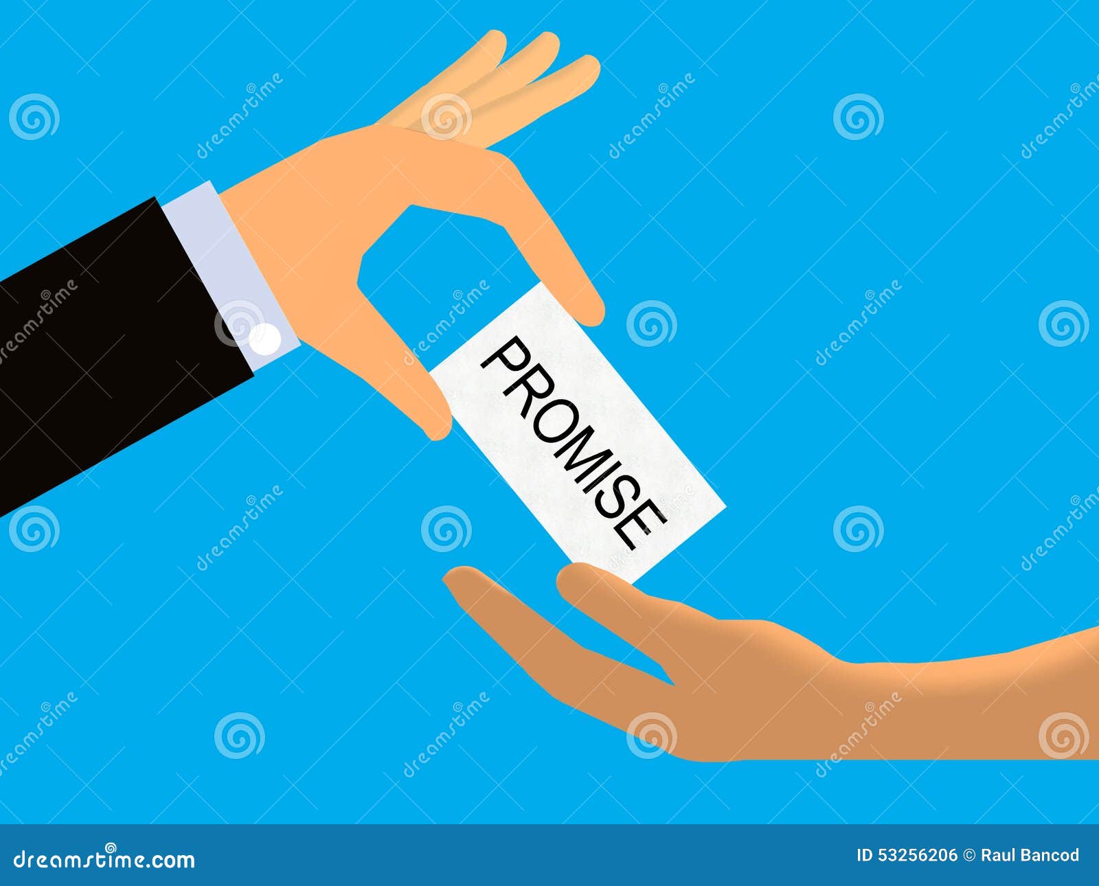 Promissory Note Concept Banner Header Cartoon Vector | CartoonDealer ...