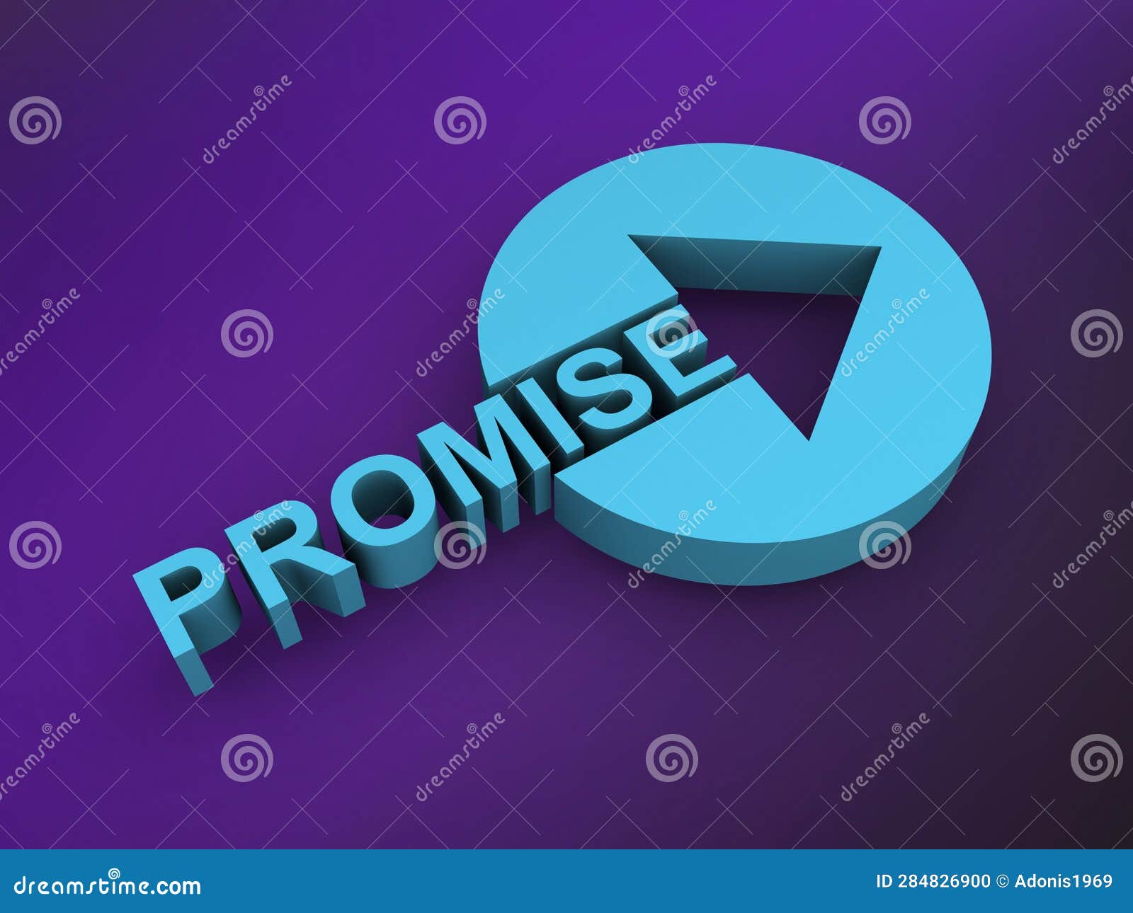 Promise word on purple stock illustration. Illustration of vows - 284826900