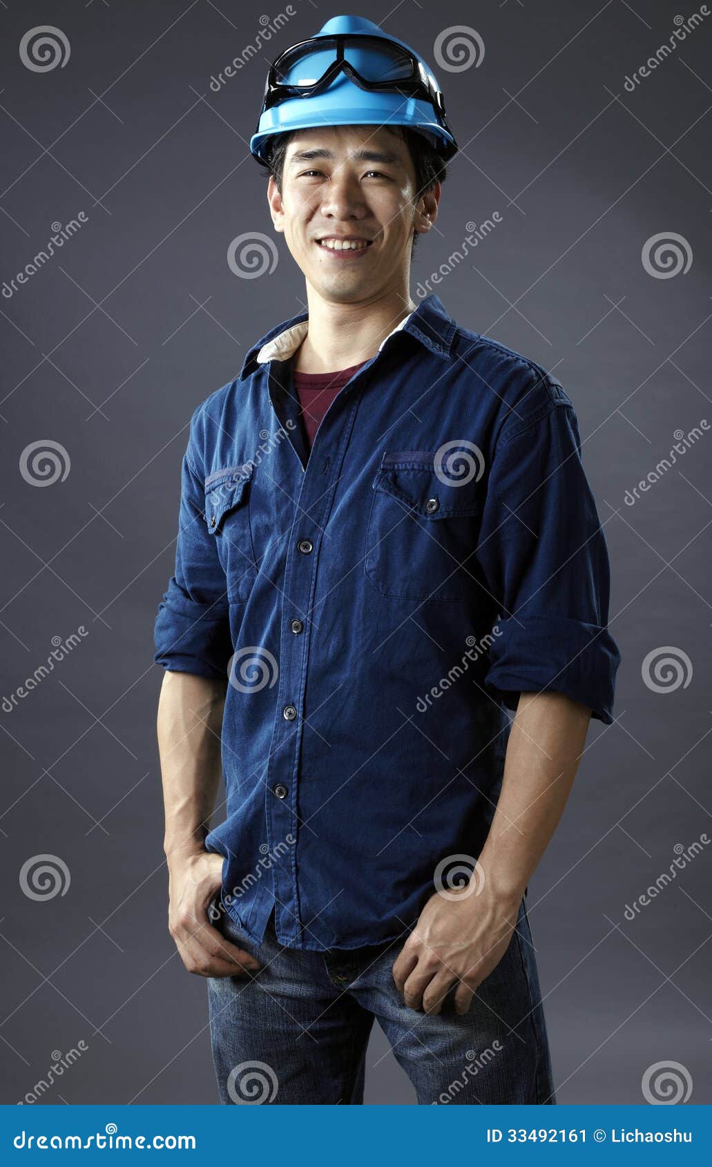 Promising Young Asian Engineers Stock Image - Image of engineering ...