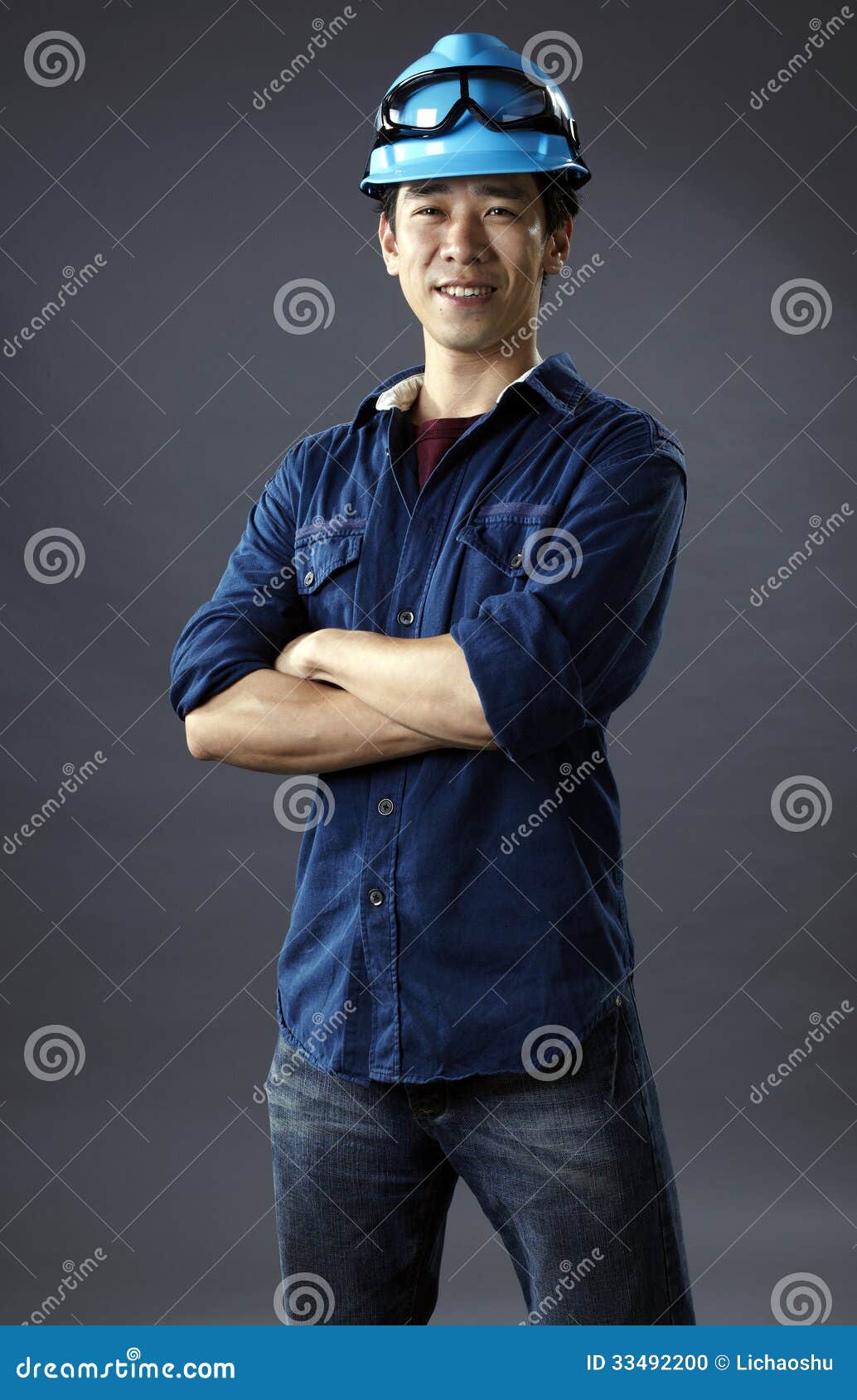 Promising Young Asian Engineers Stock Photo - Image of environment ...