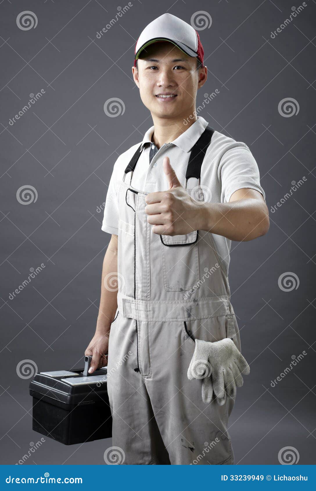 Promising Young Asian Maintenance of the Master Stock Image - Image of ...